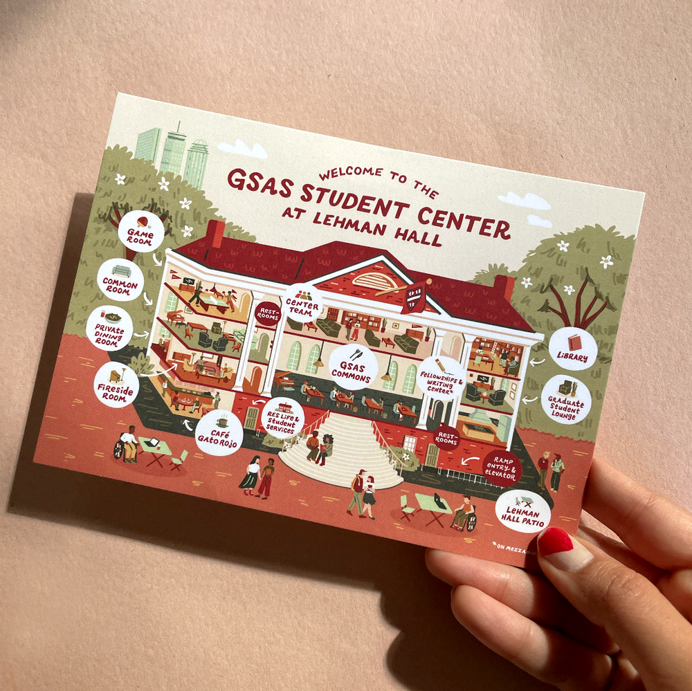 Campus Map Illustration for Harvard University — Julia Emiliani ...