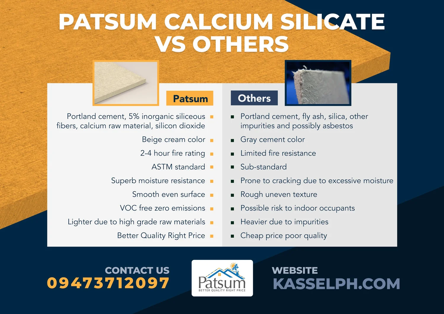 Calcium Silicate Board — Kassel Insulation Supplier Philippines