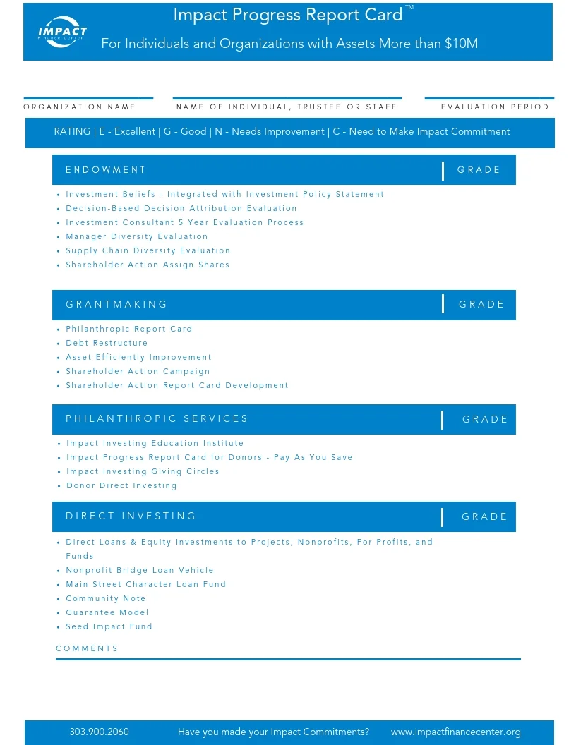 Impact Commitments - Impact Finance Center