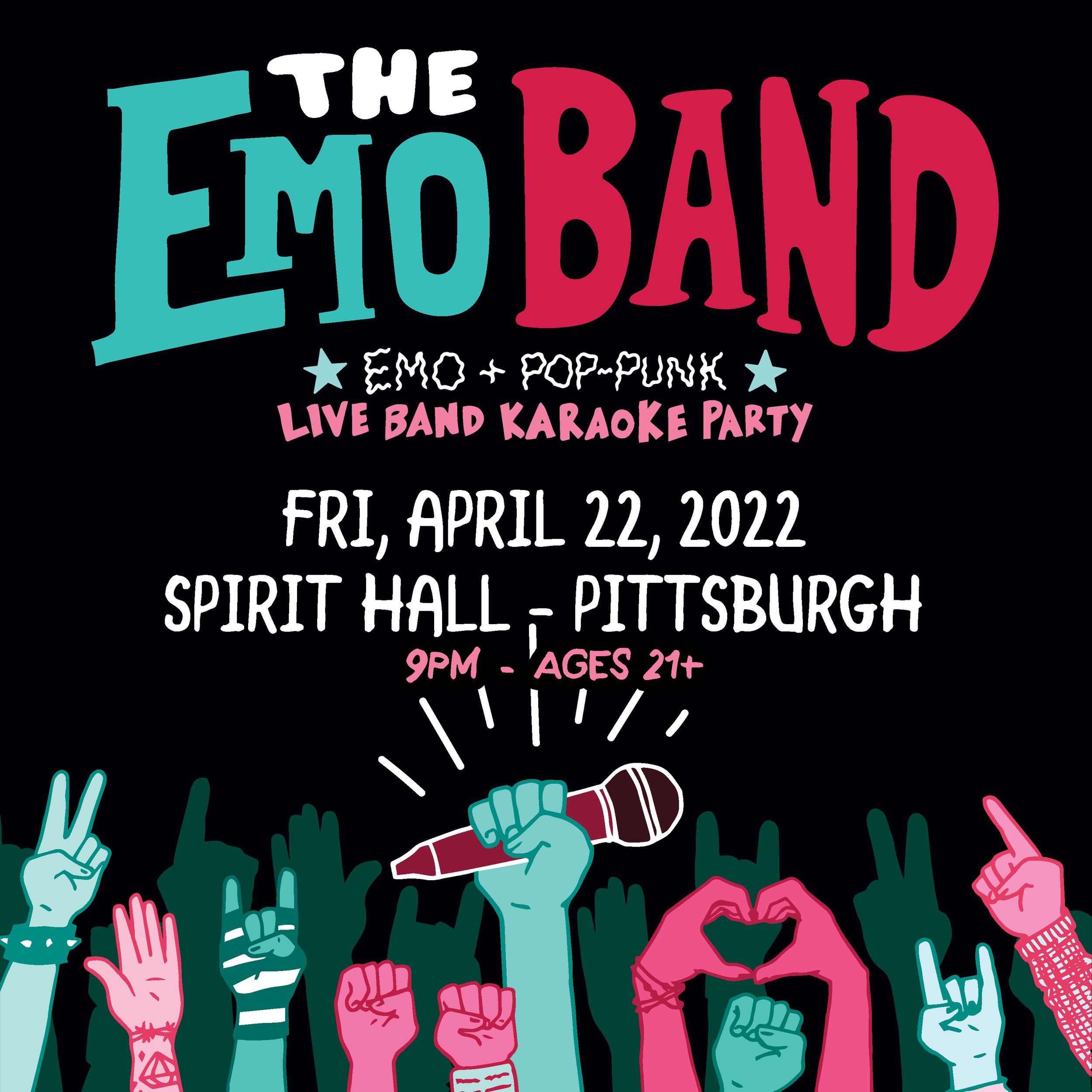 Hall: The Emo Band Emo + Pop Punk Live Band Karaoke Party — Spirit