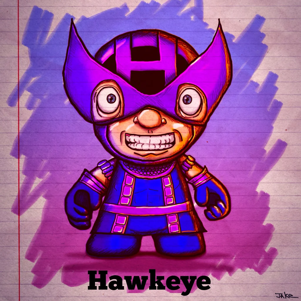 How To Draw Chibi Hawkeye