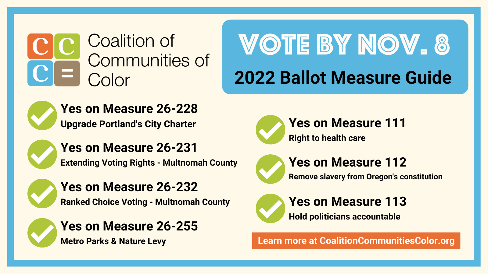 2022 Voters' Guide — Coalition of Communities of Color