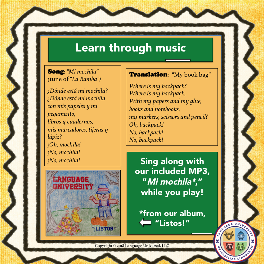 Spanish School Supplies Game And Sing Along Language U spanish-school-supplies-game-and-sing-along-language-u