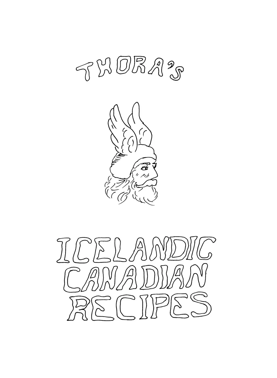 Thora's Icelandic Cookbook — Roddy Thorleifson, author