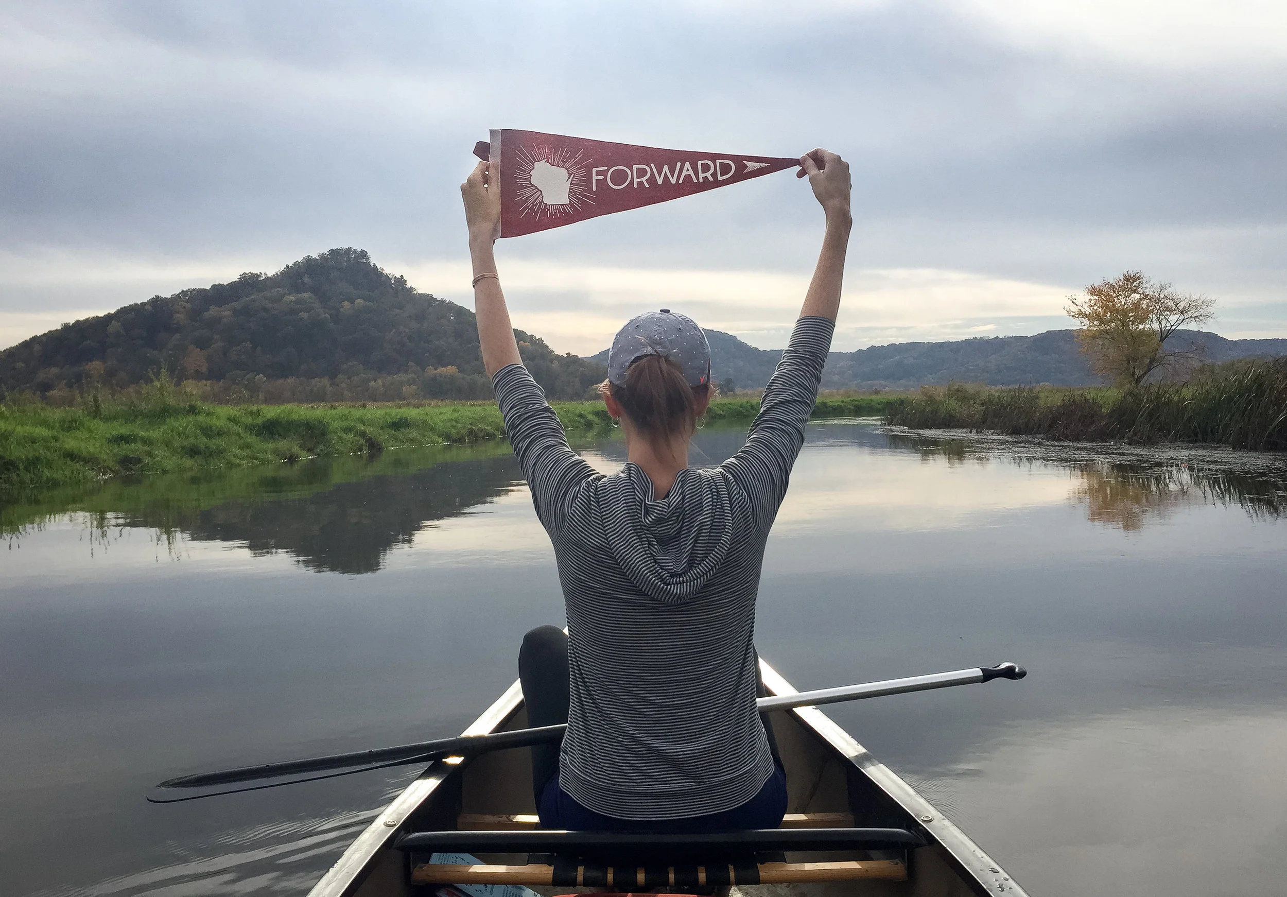 Wisconsin Motto Pennant: Forward — Gitchi Adventure Goods