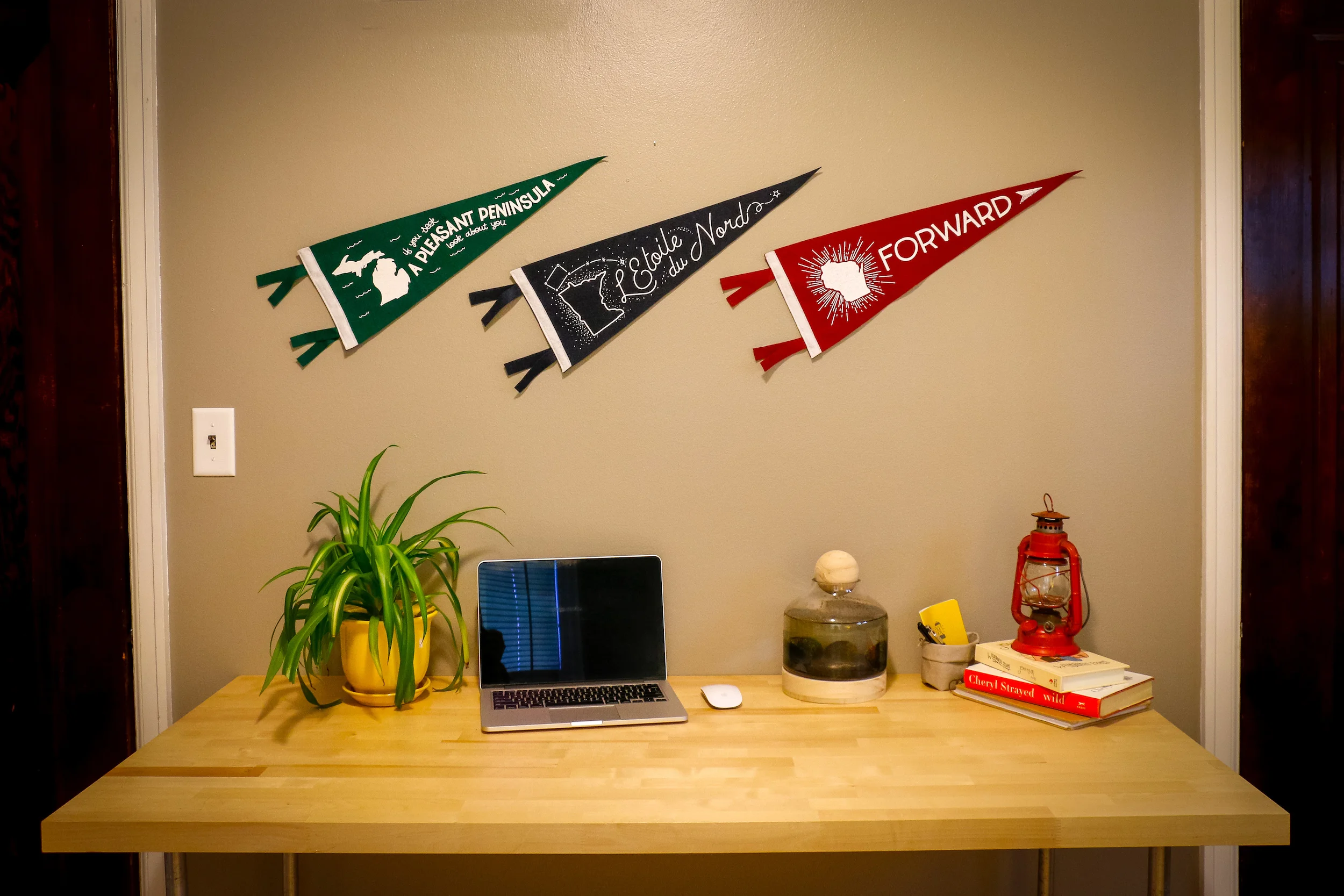 Wisconsin Motto Pennant: Forward — Gitchi Adventure Goods