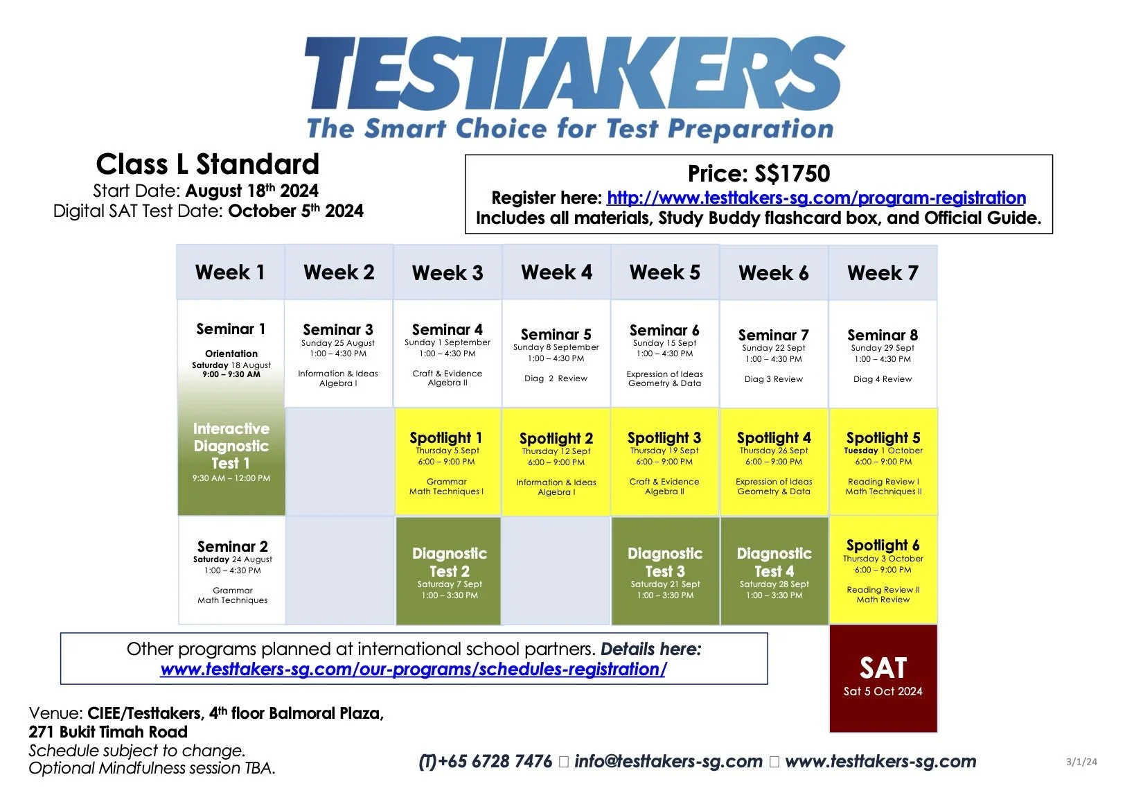 Our Test Preparation Programs