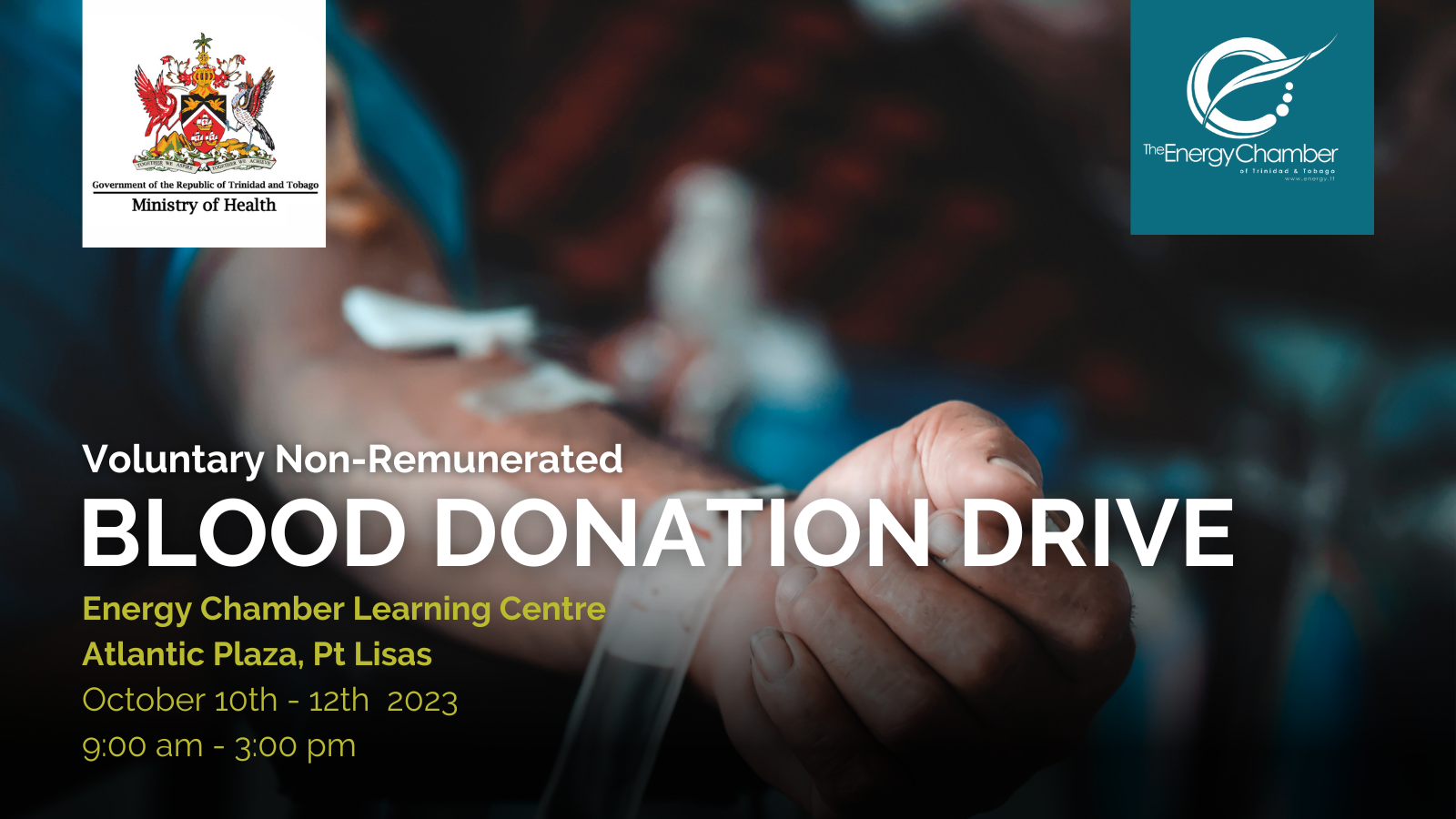 Energy Sector Blood Donation Drive — Energy Chamber of Trinidad and Tobago