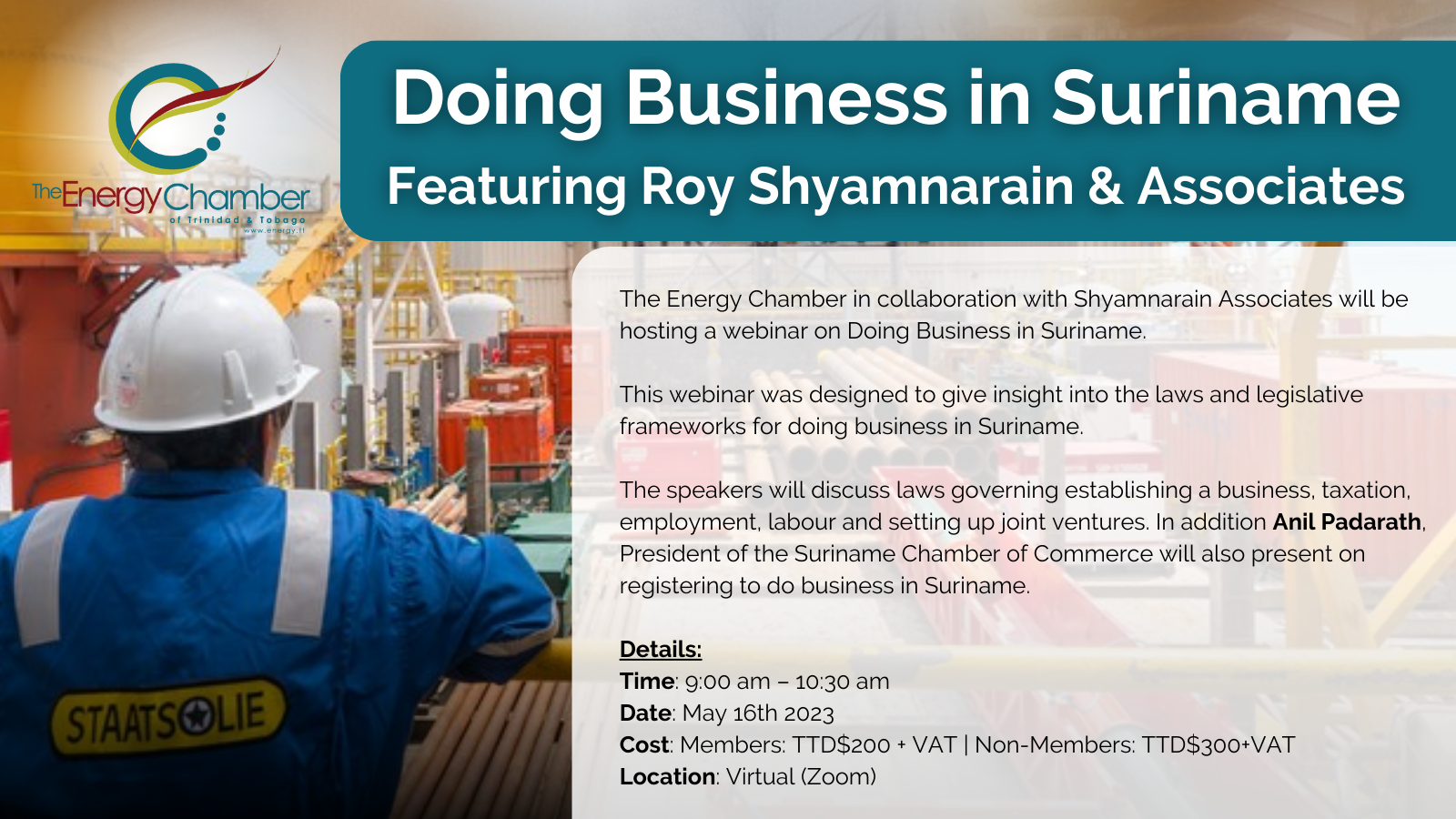 Doing Business in Suriname — Energy Chamber of Trinidad and Tobago