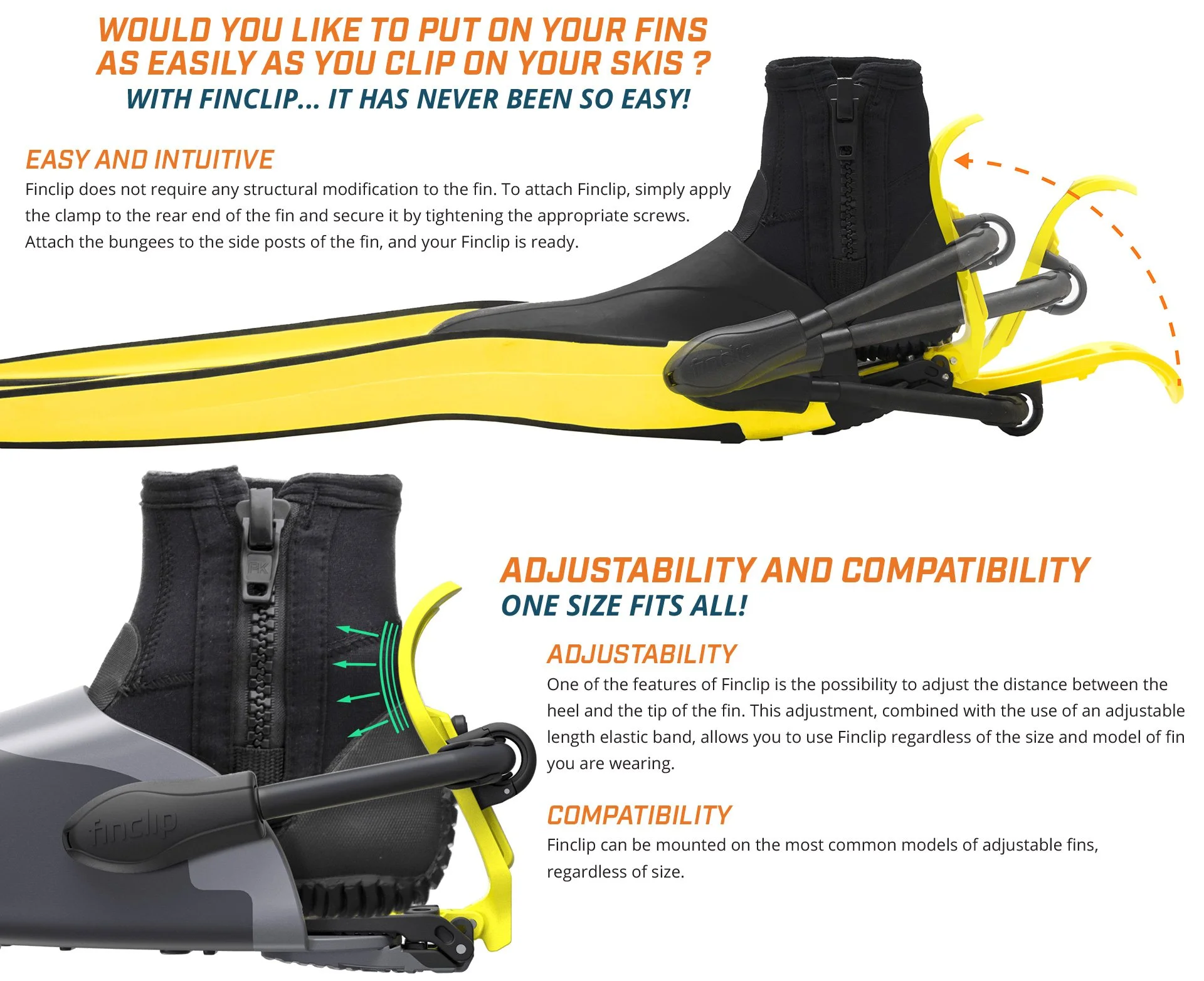 XS Scuba Finclip® - Step In Straps — XS Scuba - Everything For The Perfect Dive