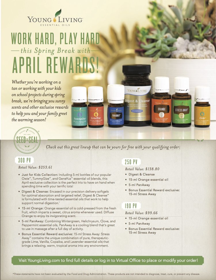 Young Living April Promo (and MORE!): Spring into Savings — Tree of Life