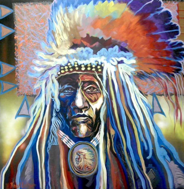 Indian Head Art INDIAN METAL WALL ART