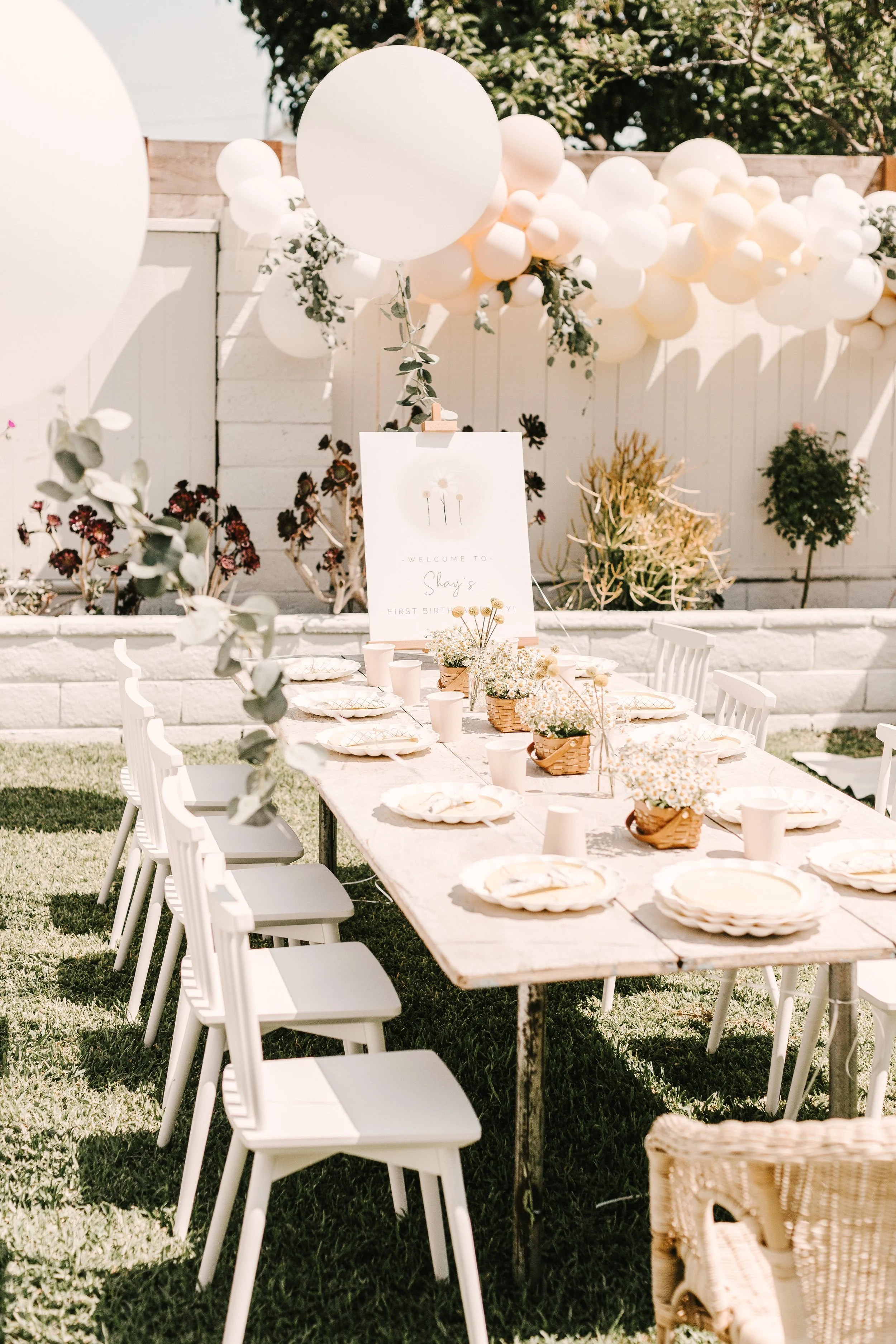 Shays 1st Birthday Garden Party — Occasionally Perfect