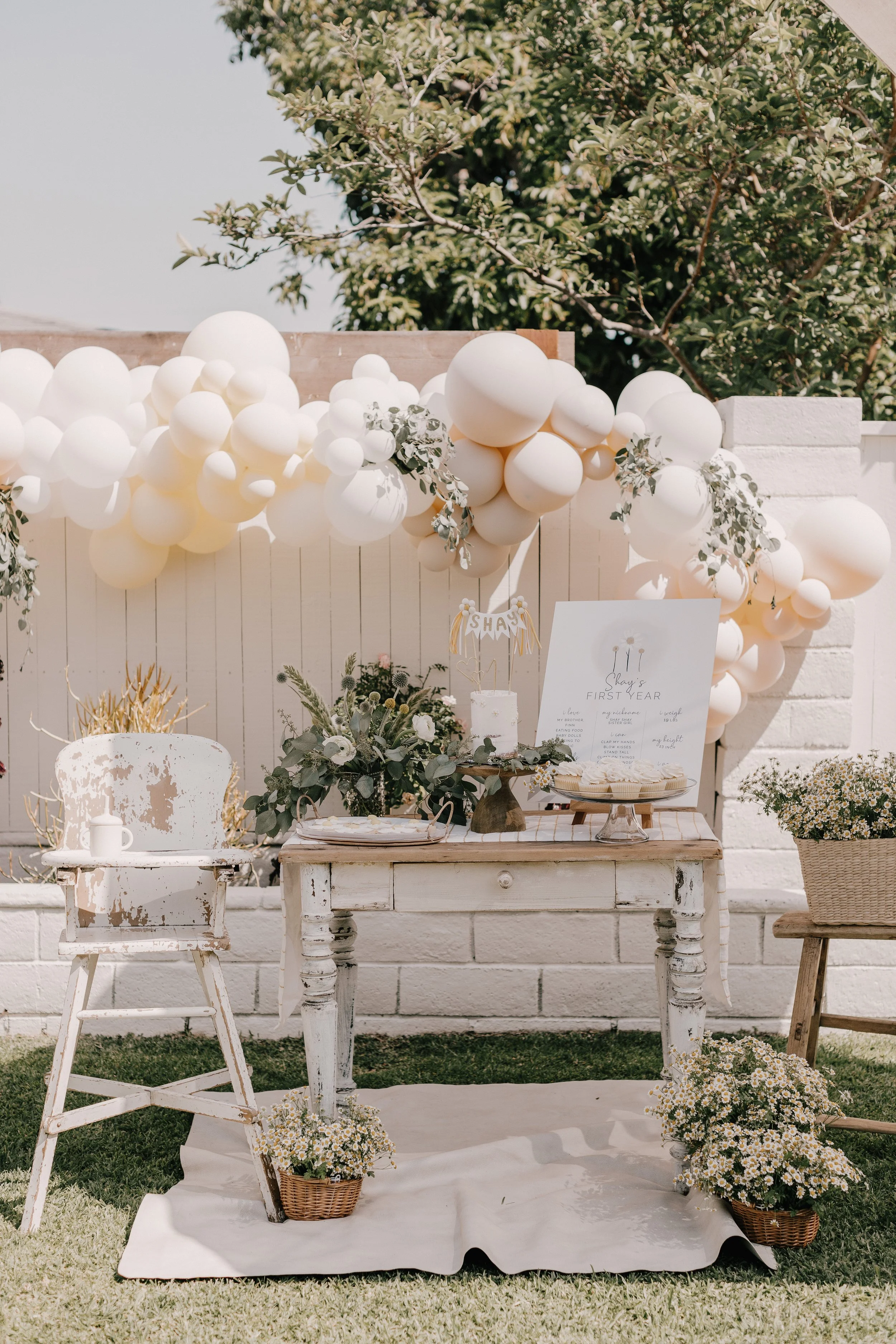 Shays 1st Birthday Garden Party — Occasionally Perfect