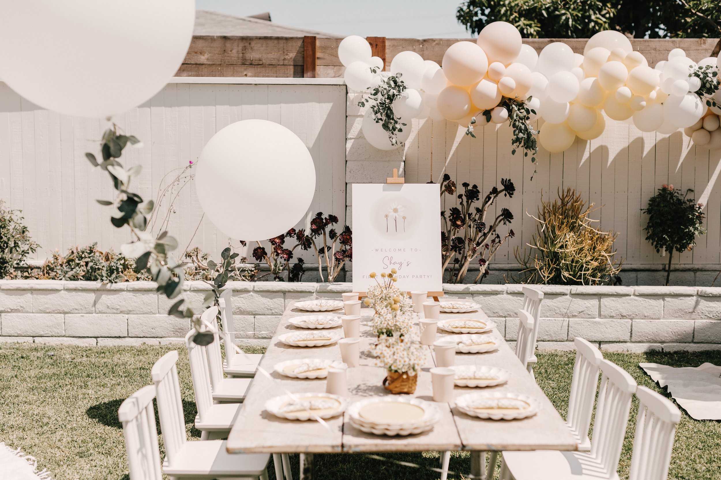 Shays 1st Birthday Garden Party — Occasionally Perfect