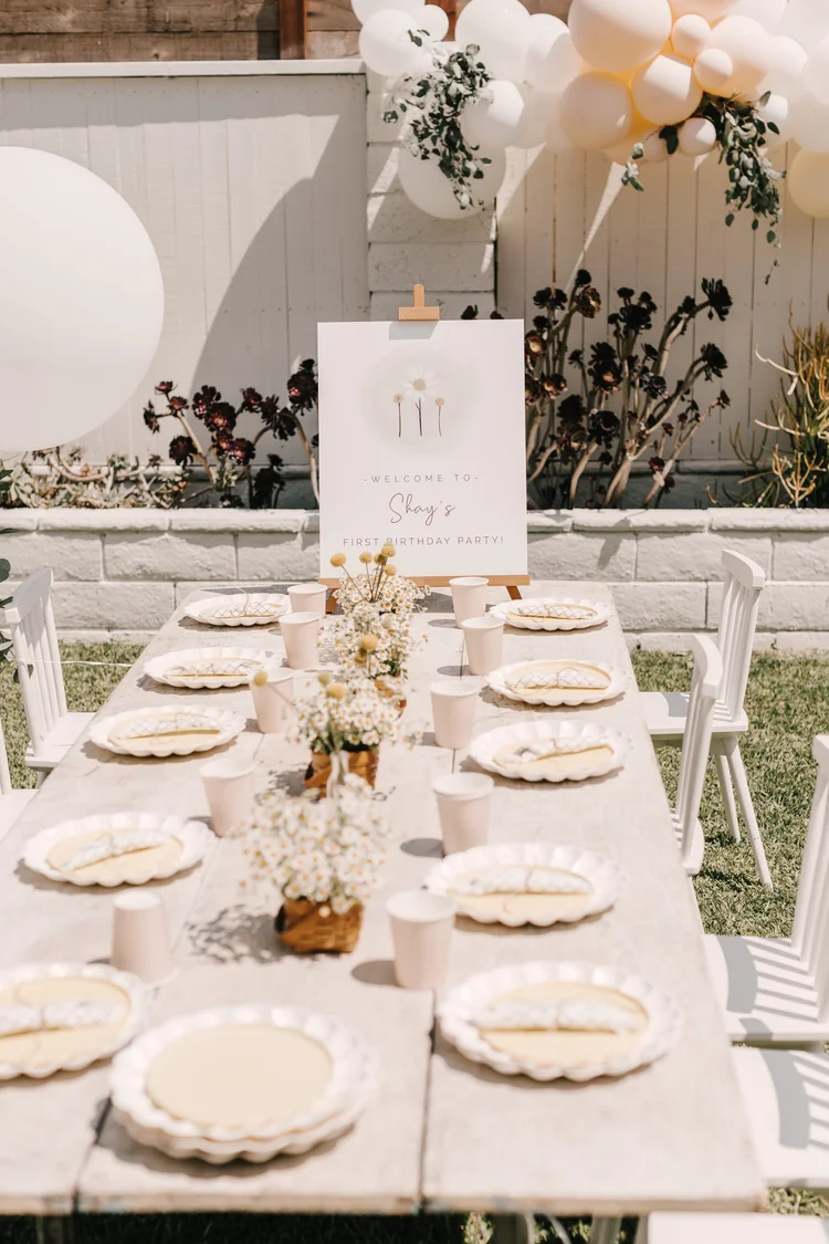 Shays 1st Birthday Garden Party — Occasionally Perfect