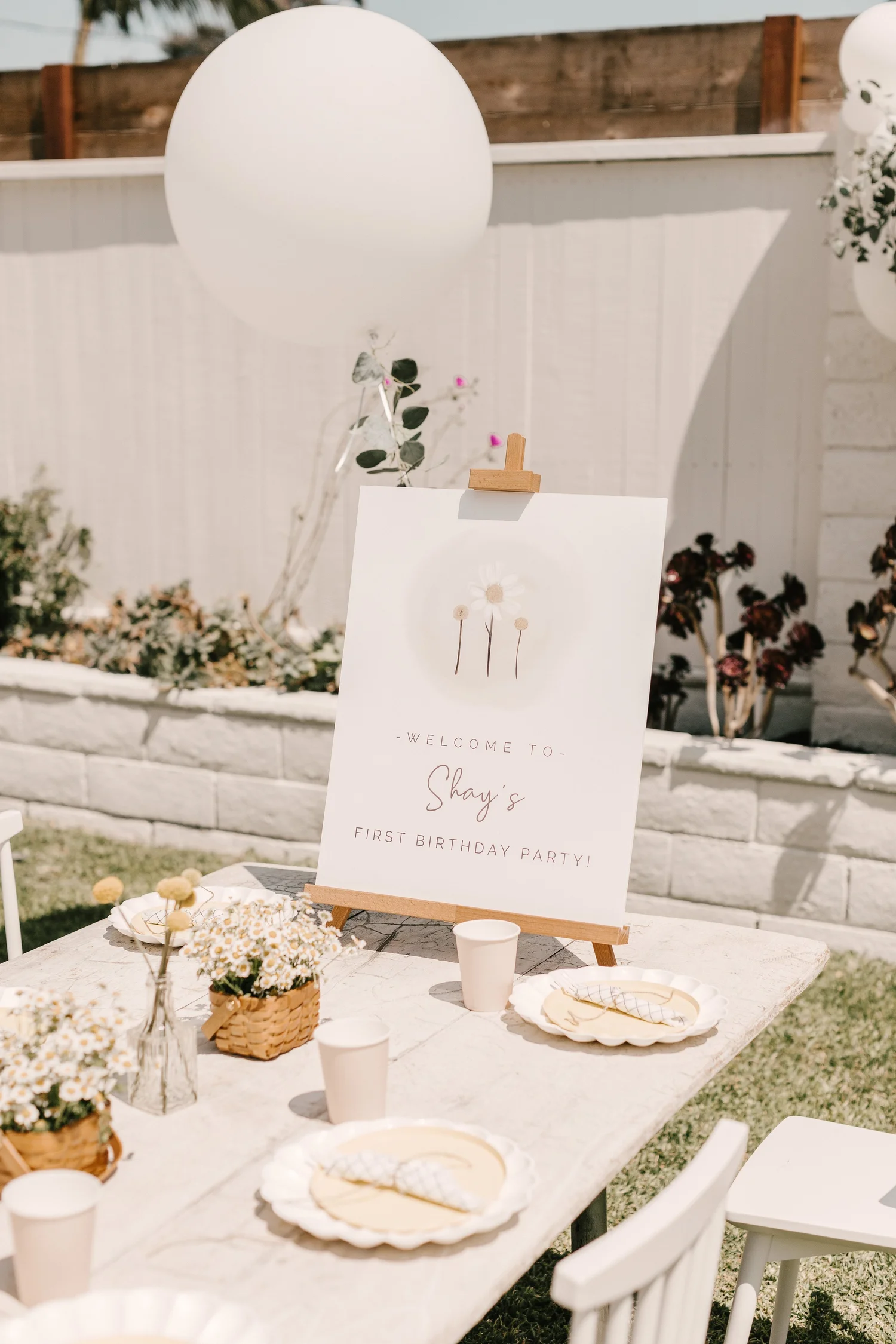 Shays 1st Birthday Garden Party — Occasionally Perfect