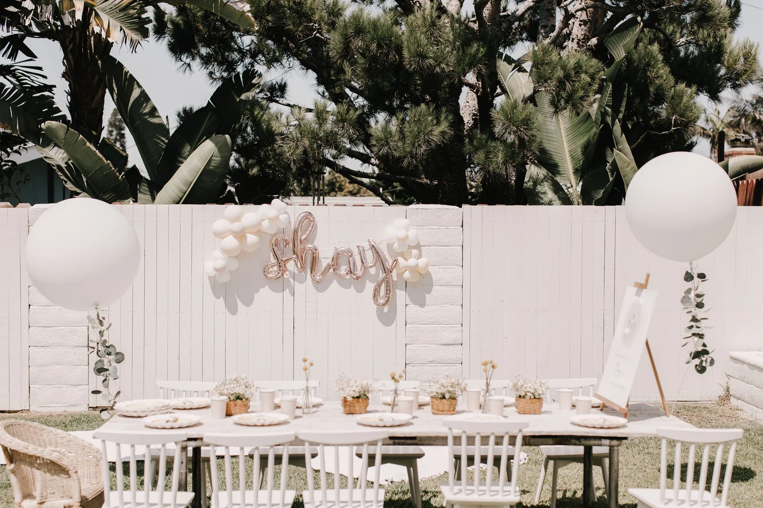 Shays 1st Birthday Garden Party — Occasionally Perfect