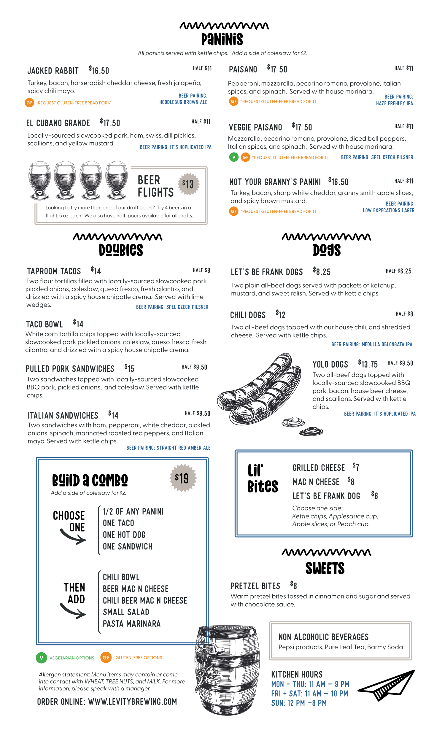 The Food — Levity Brewing Co.