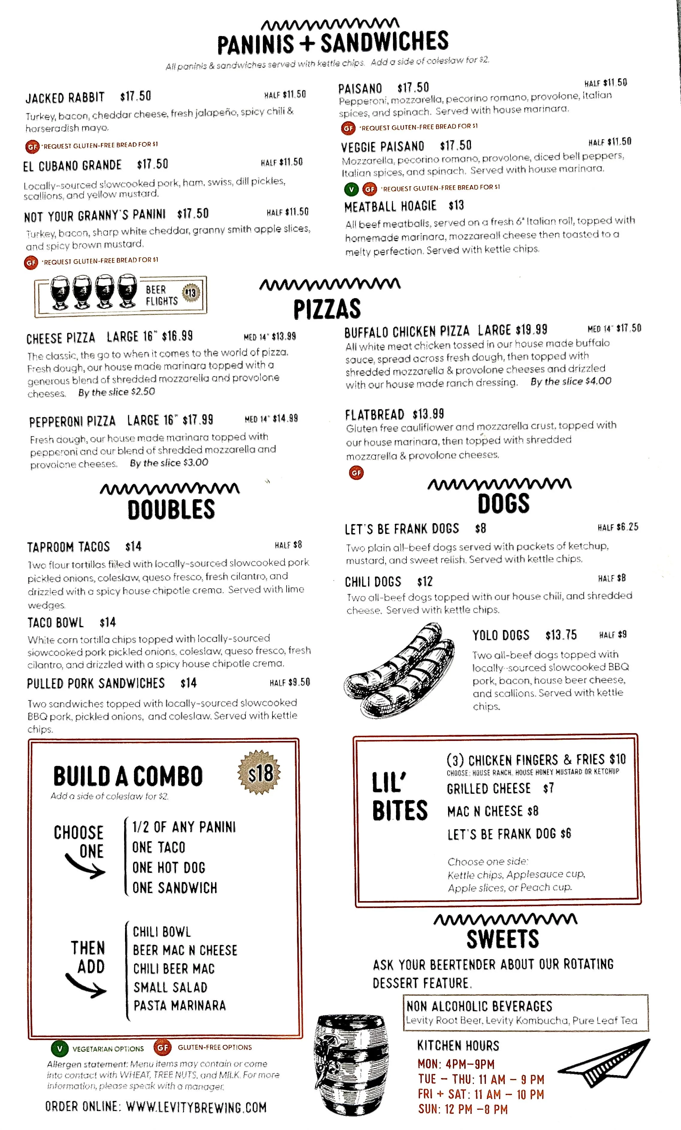The Food — Levity Brewing Co.