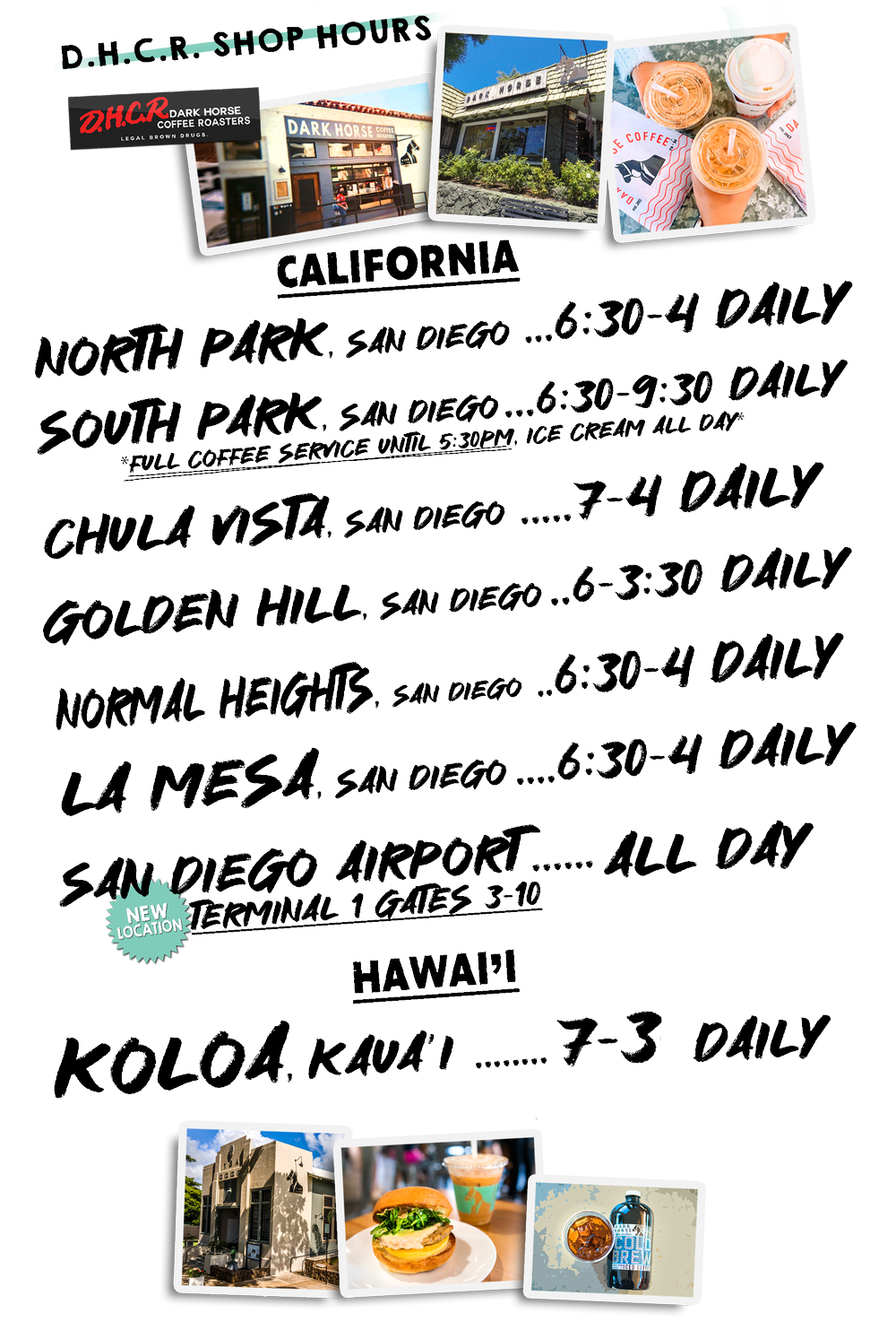 DHCR Locations — Dark Horse Coffee Roasters