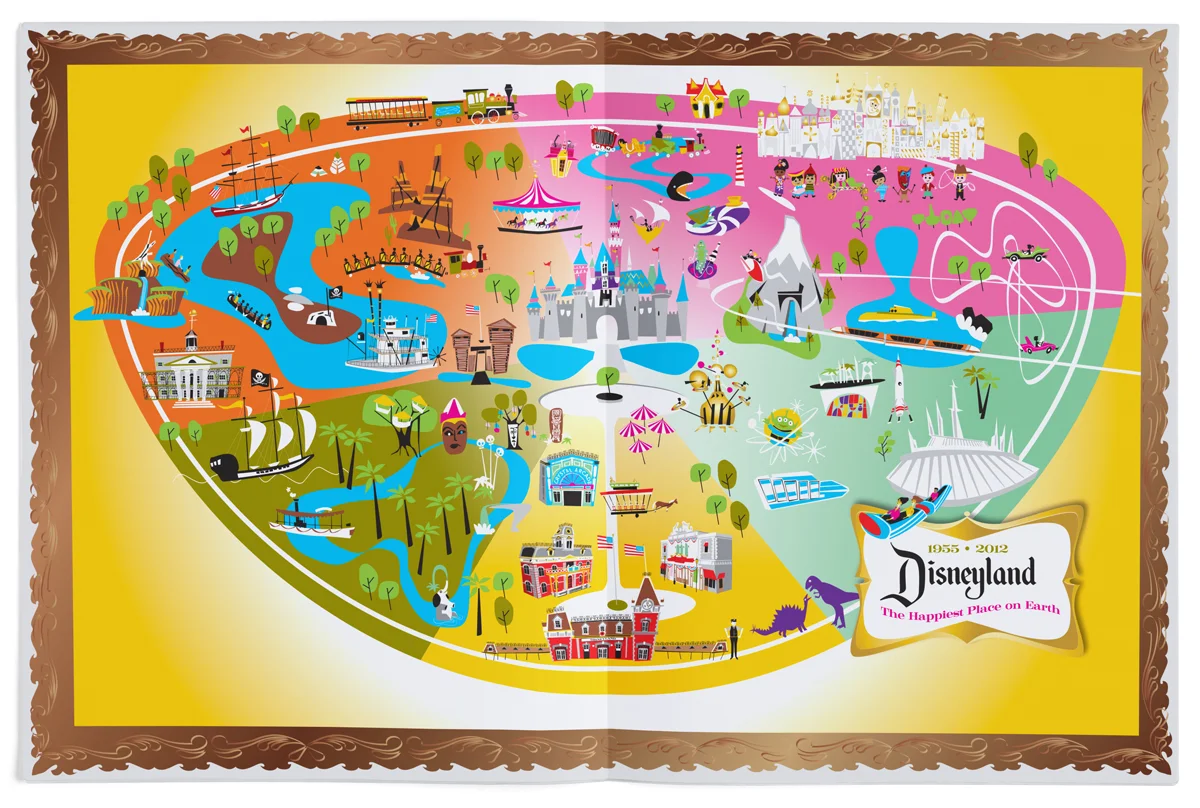 Disneyland Map 1955