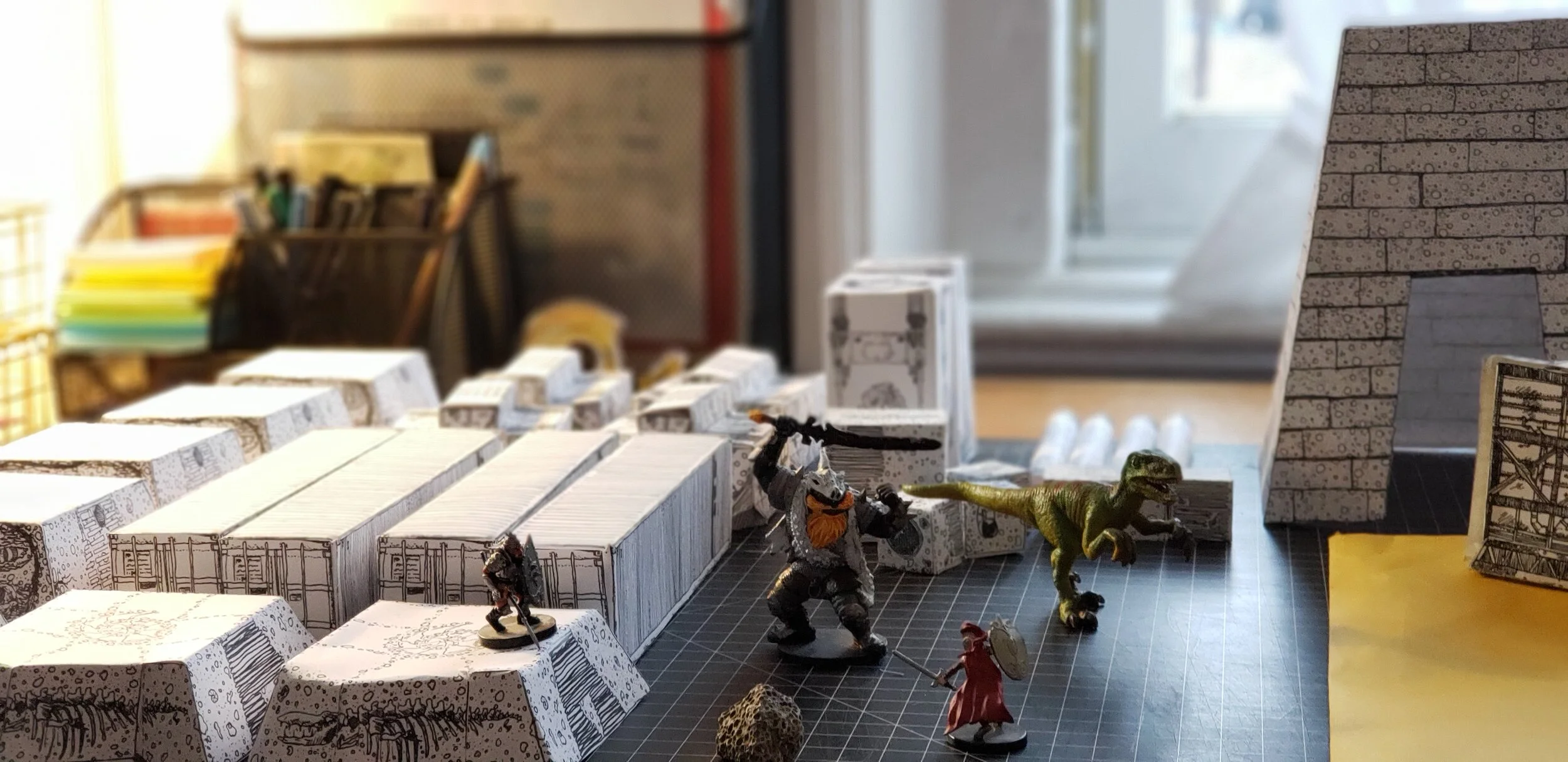 Factory Floor 001 Papercraft & Digital Kits