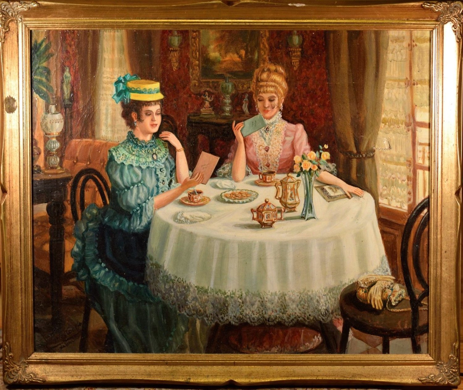 Victorian Tea Party Paintings