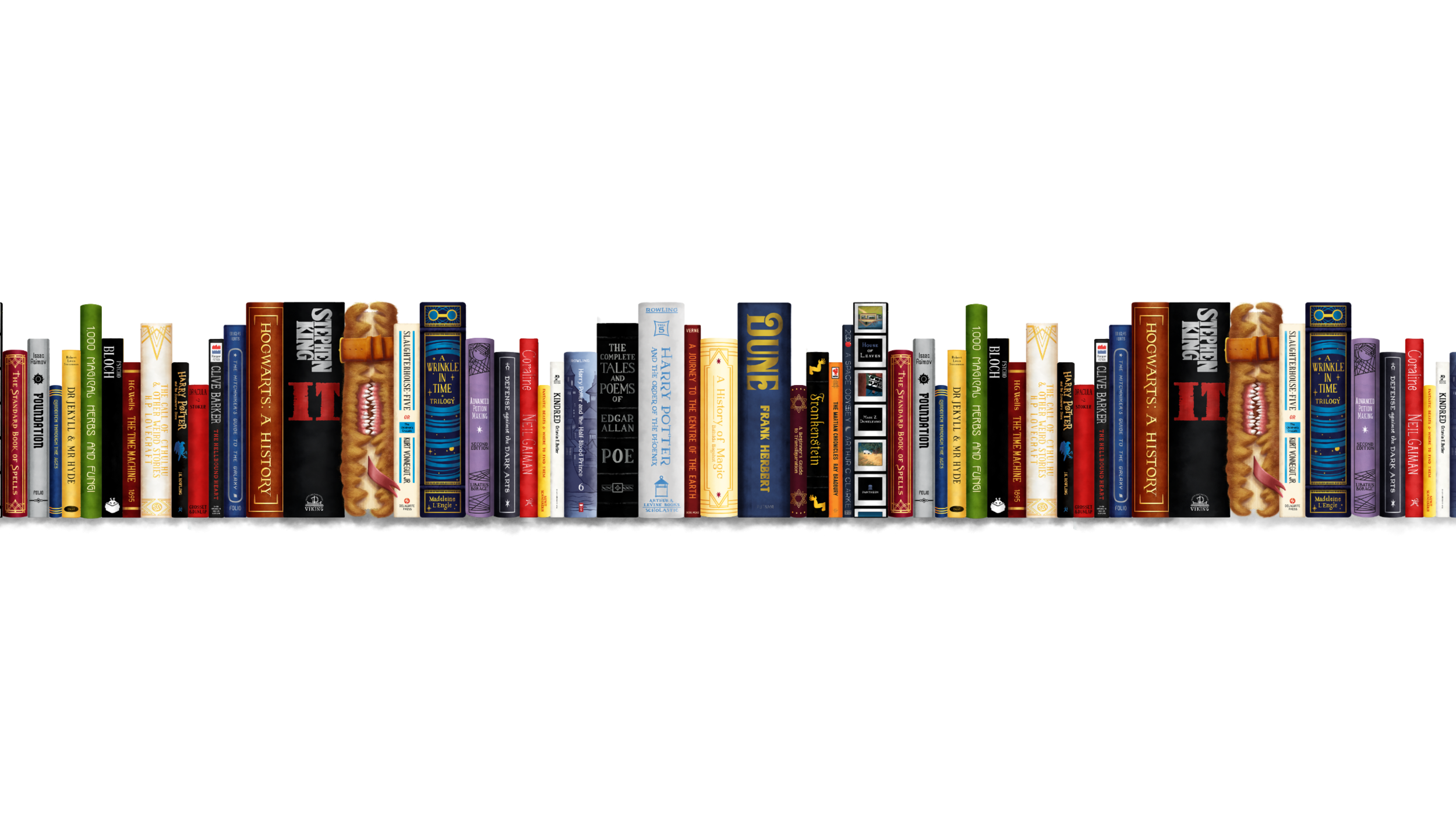 Harry Potter: Hogwarts Textbooks Book Stack Art Print — Alyssa Santo Design