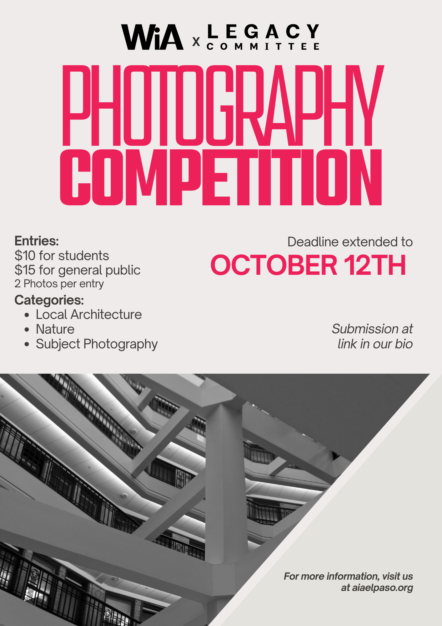 Photography Competition - Submissions Closing — AIA El Paso