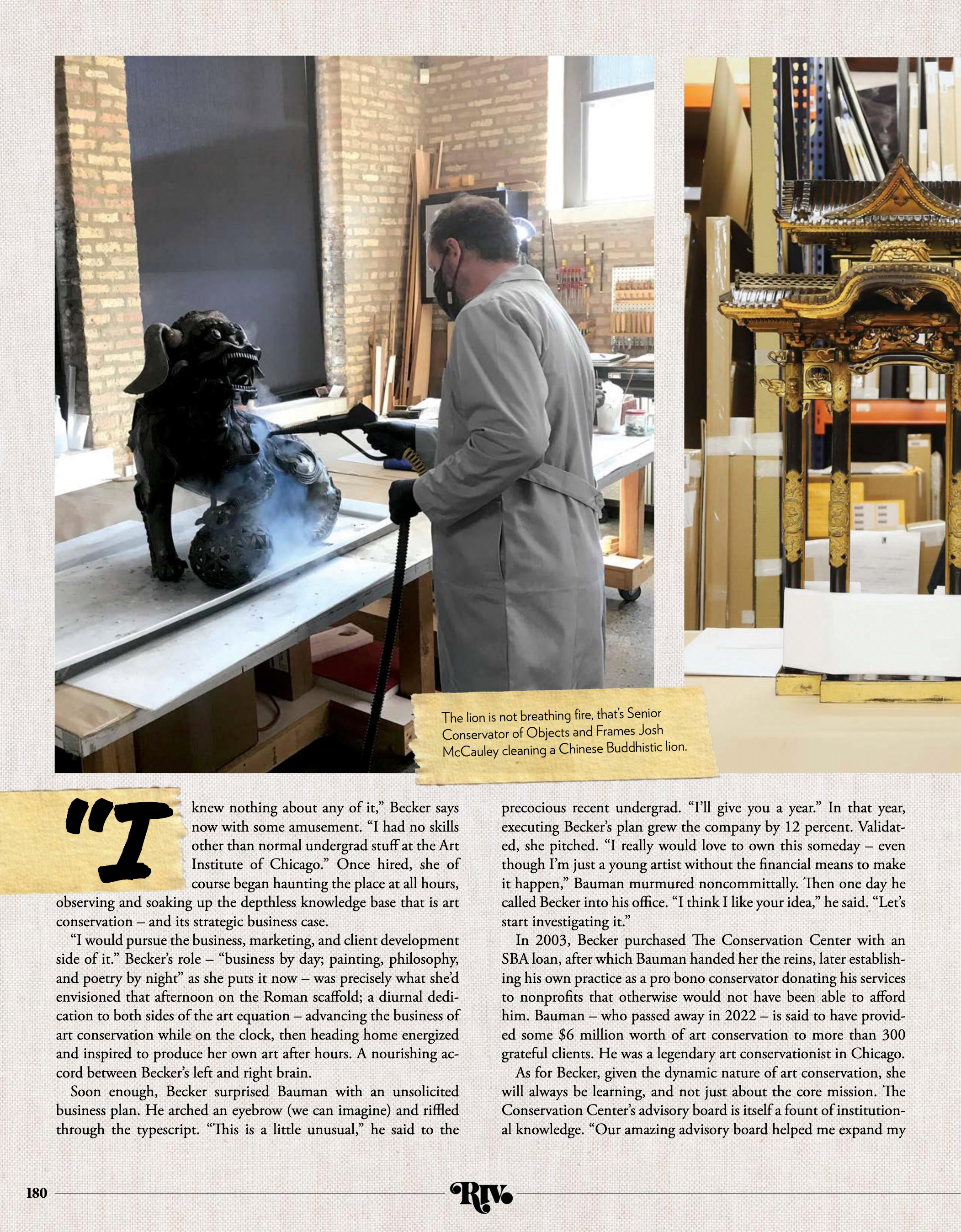 "Art is Timeless. A Work of Art, Not So Much" The Riv Magazine (story ...