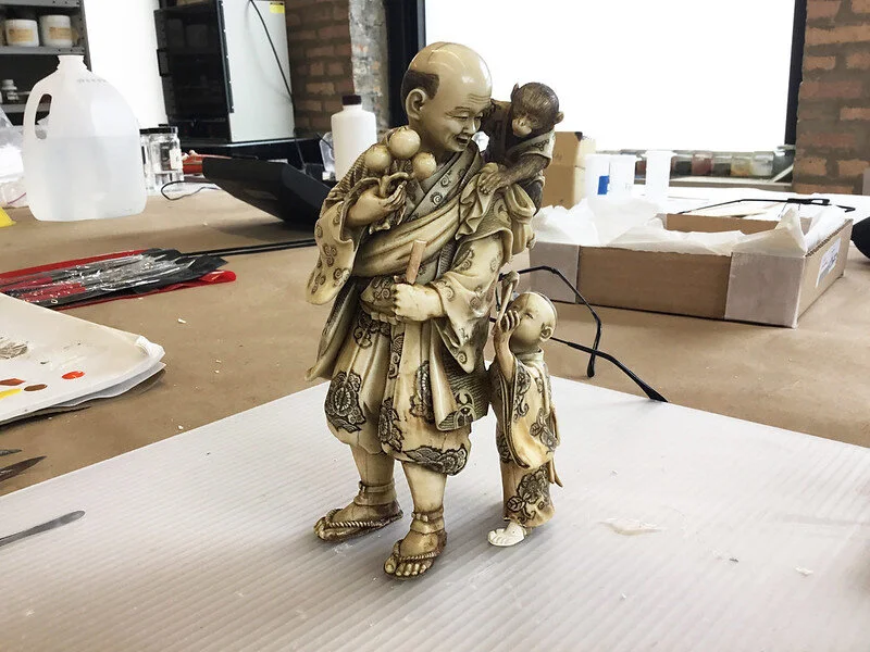 Repairing a Small Ivory Sculpture — The Conservation Center