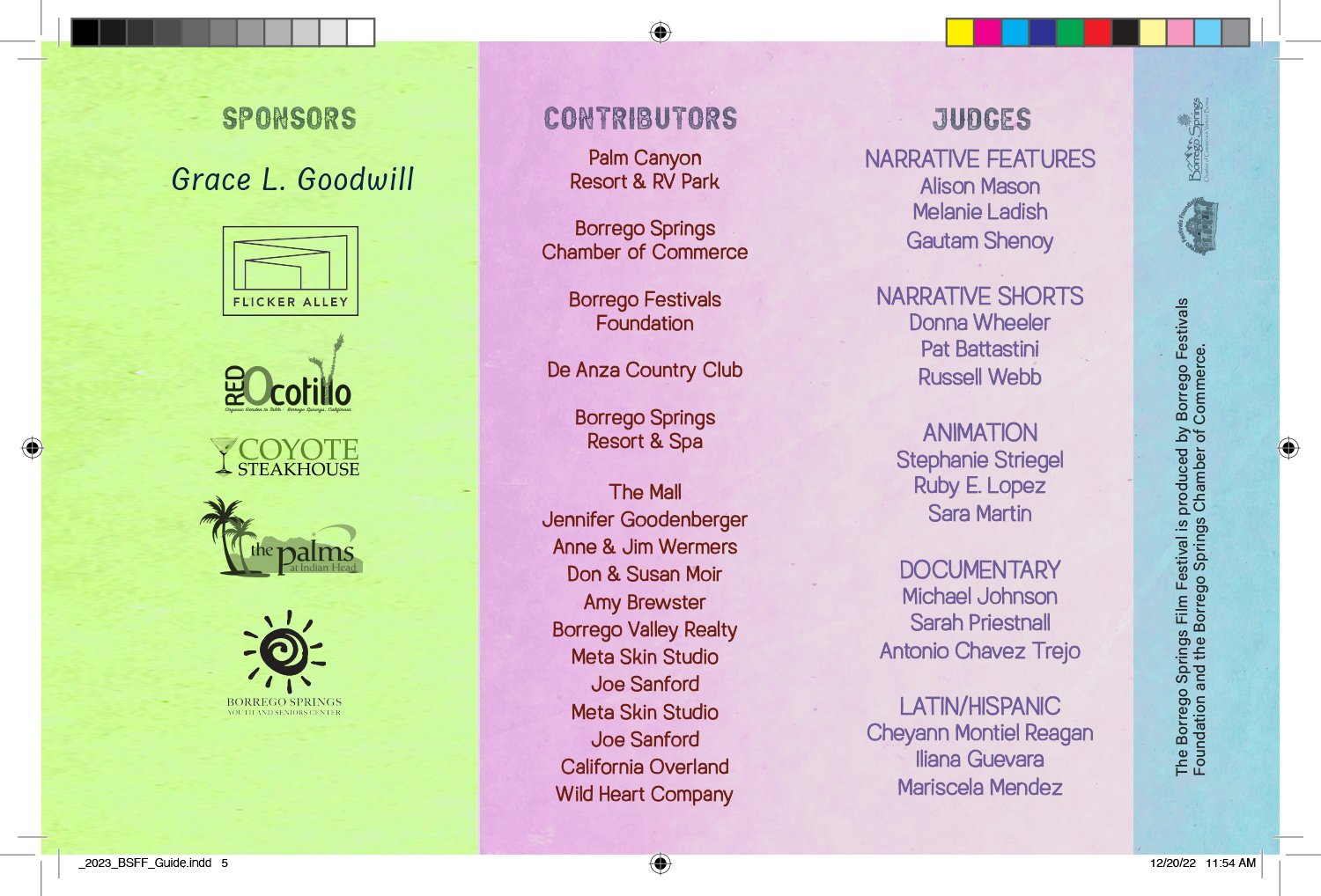 2023 Program Guide — THE BSFF
