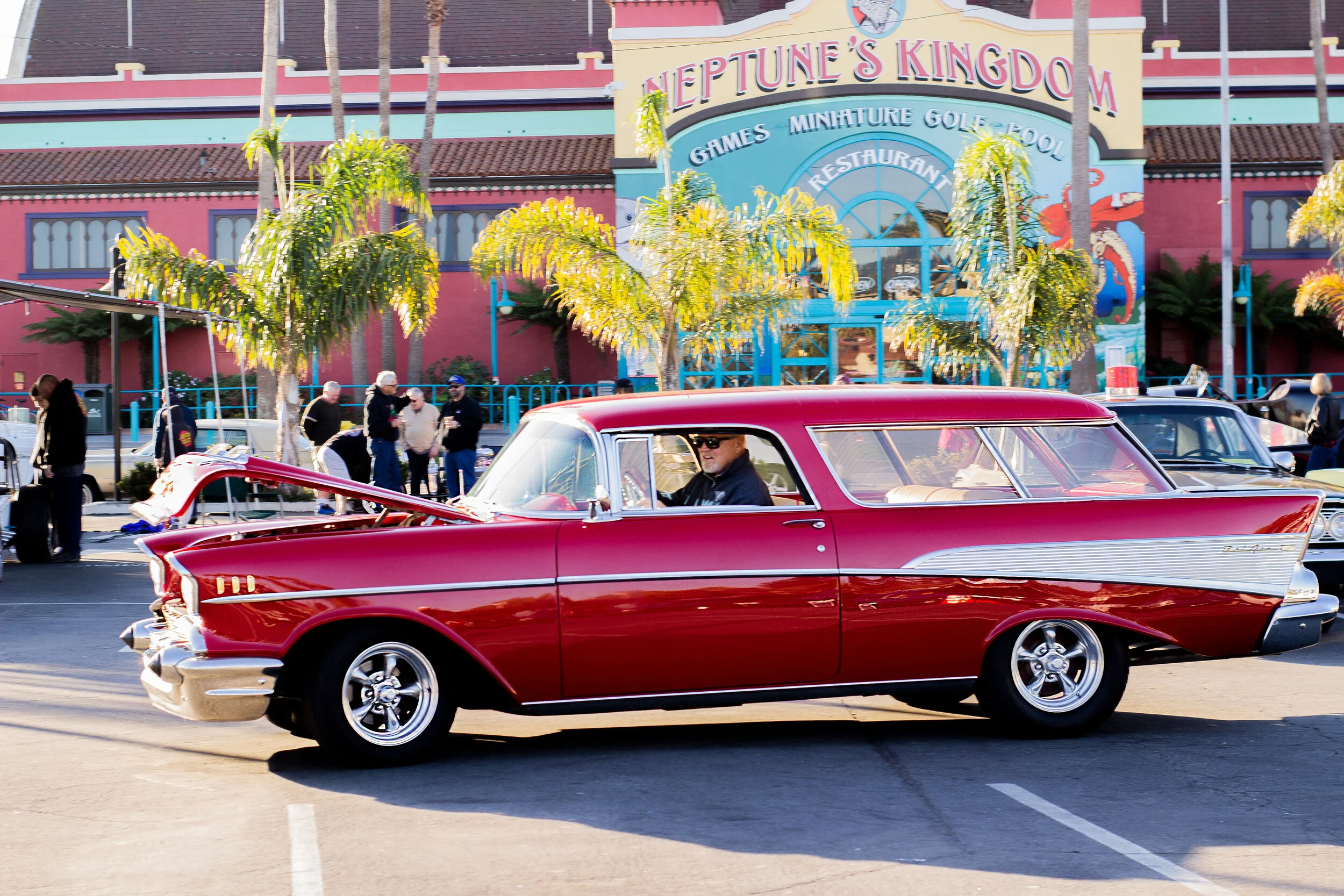 Hot Rods At The Beach Santa Cruz