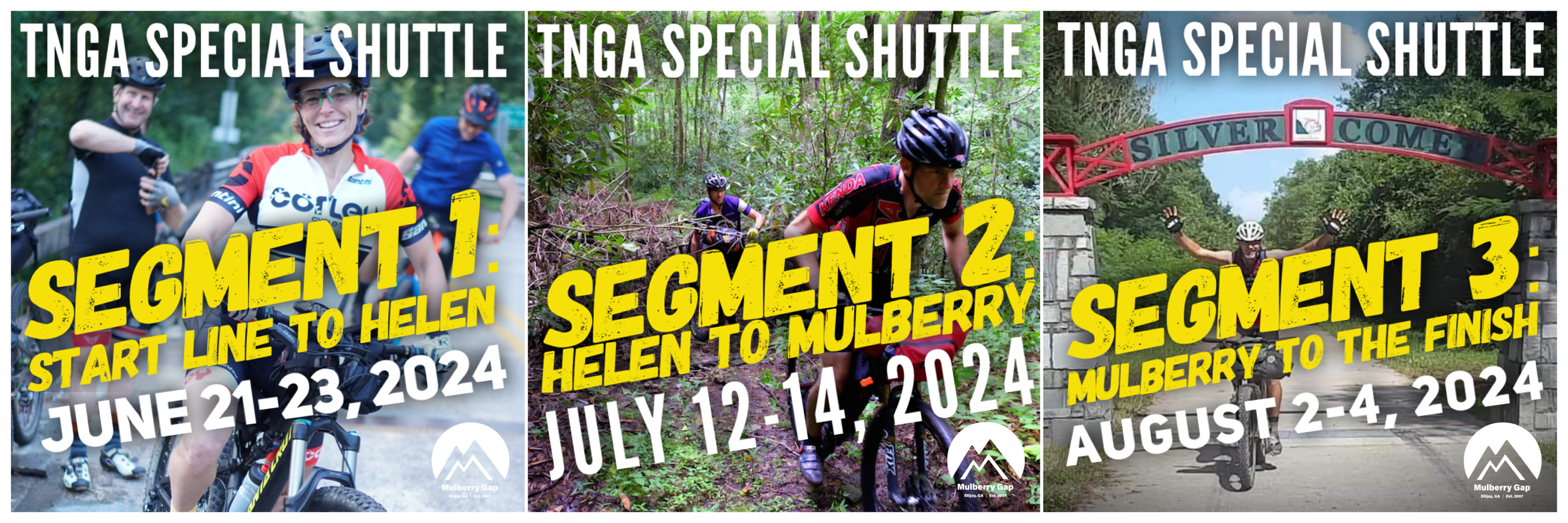 TNGA Special Shuttle Segment #2: Helen to Mulberry Gap (April 19-21)