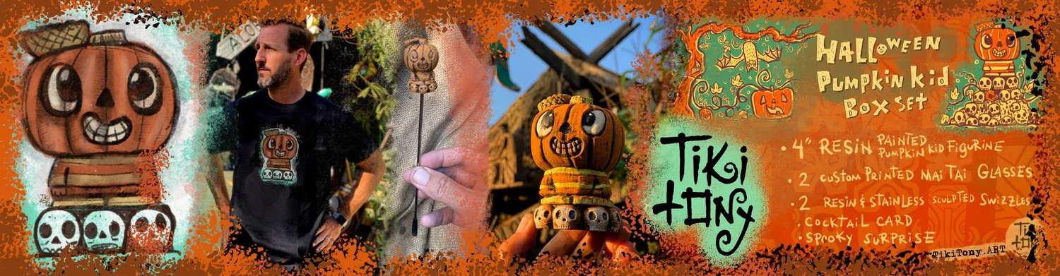 Nightmare TIKI bar 11x17” print $40 — Tiki tOny