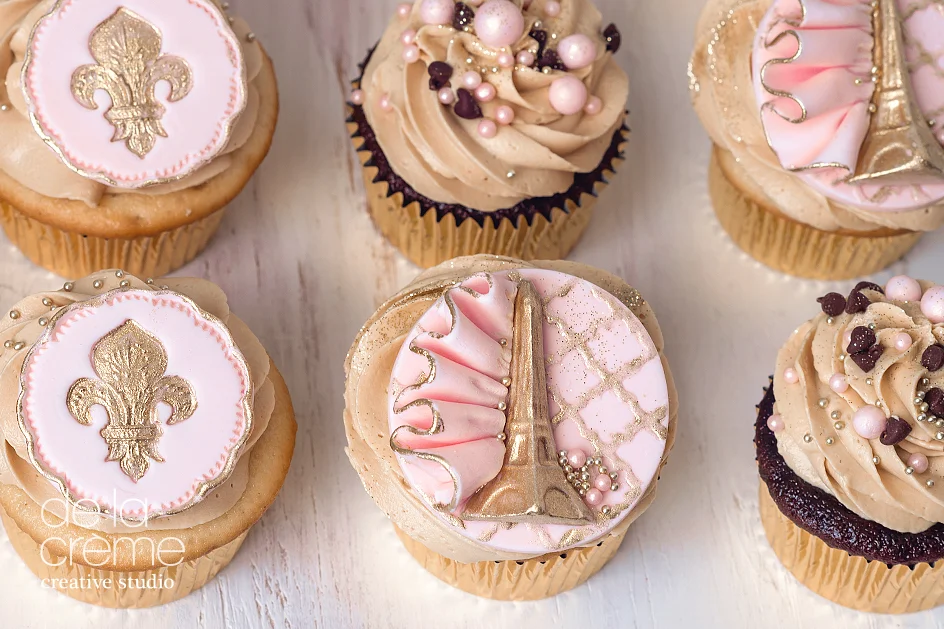 Paris Couture Cupcakes — De la Crème Creative Studio