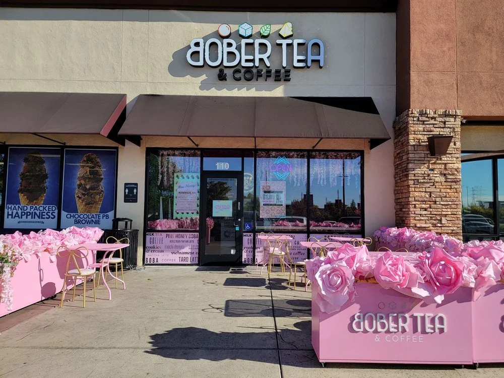 Bober Tea & Coffee - Roseville — Cal Signs Inc.
