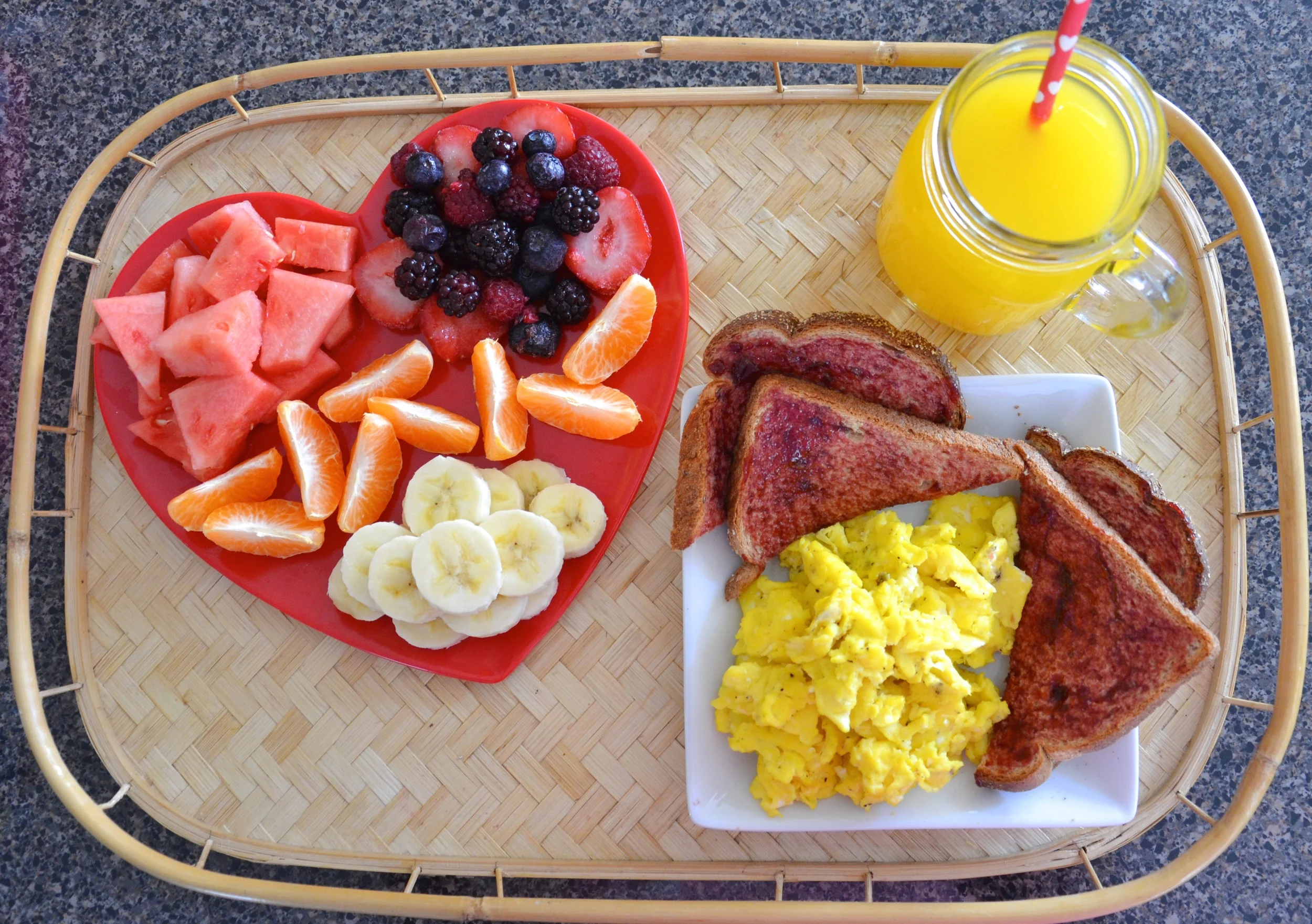 Scrambled Eggs And Jelly Toast
