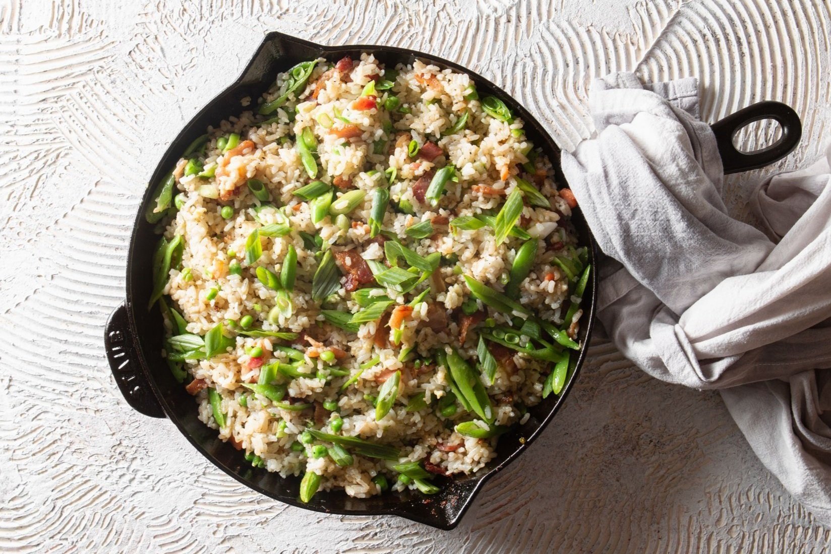Bacon and Snap Pea Fried Rice — knead. bake. cook.