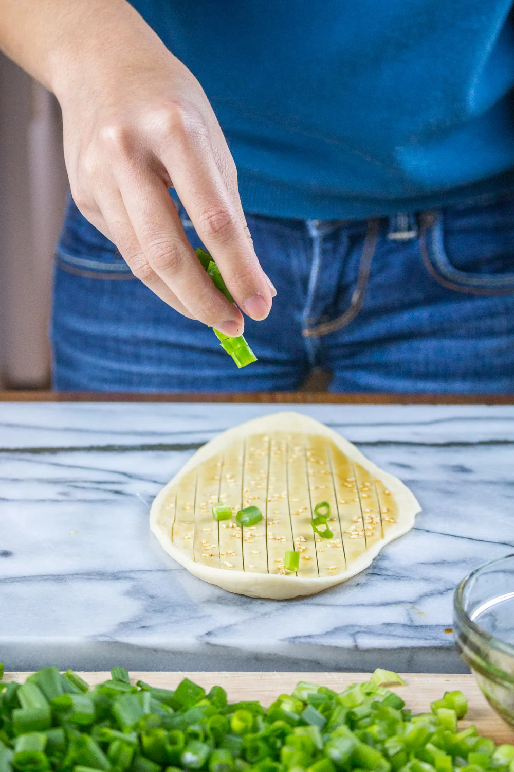 Baked Scallion and Sesame Seed Buns — knead. bake. cook.