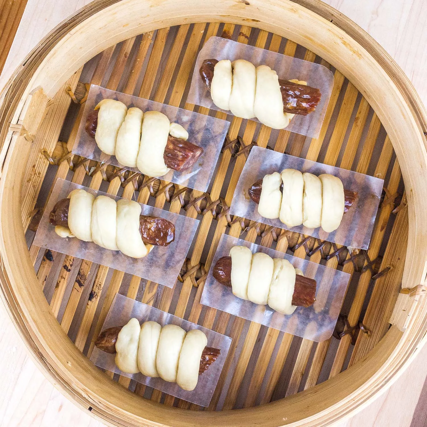 Lap Cheong Buns — knead. bake. cook.