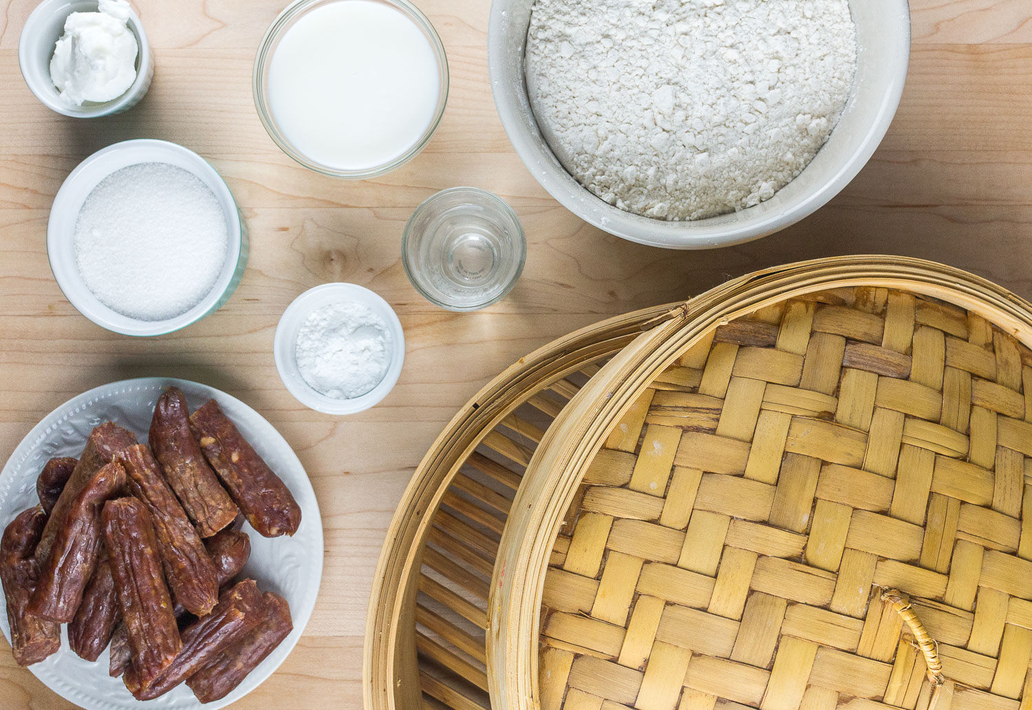 Lap Cheong Buns — knead. bake. cook.