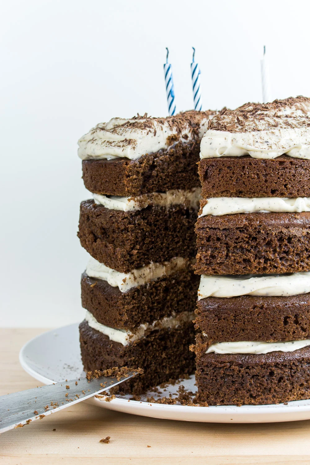 Chocolate Cake with Earl Grey Cream Cheese Frosting — knead. bake. cook.