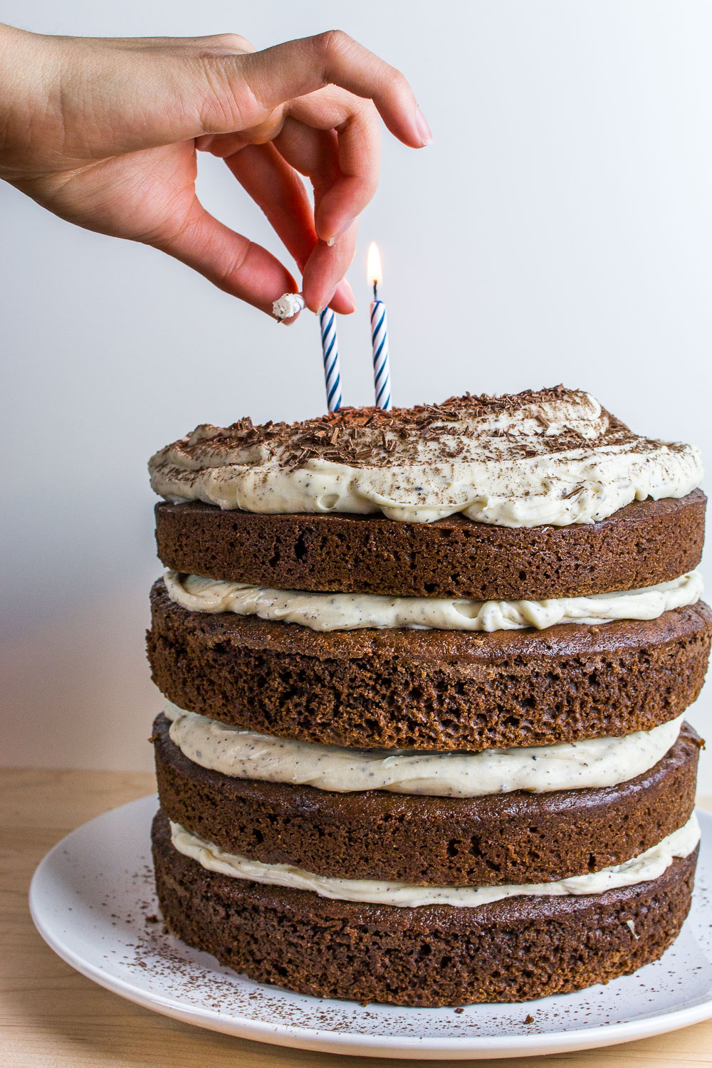 Chocolate Cake with Earl Grey Cream Cheese Frosting — knead. bake. cook.