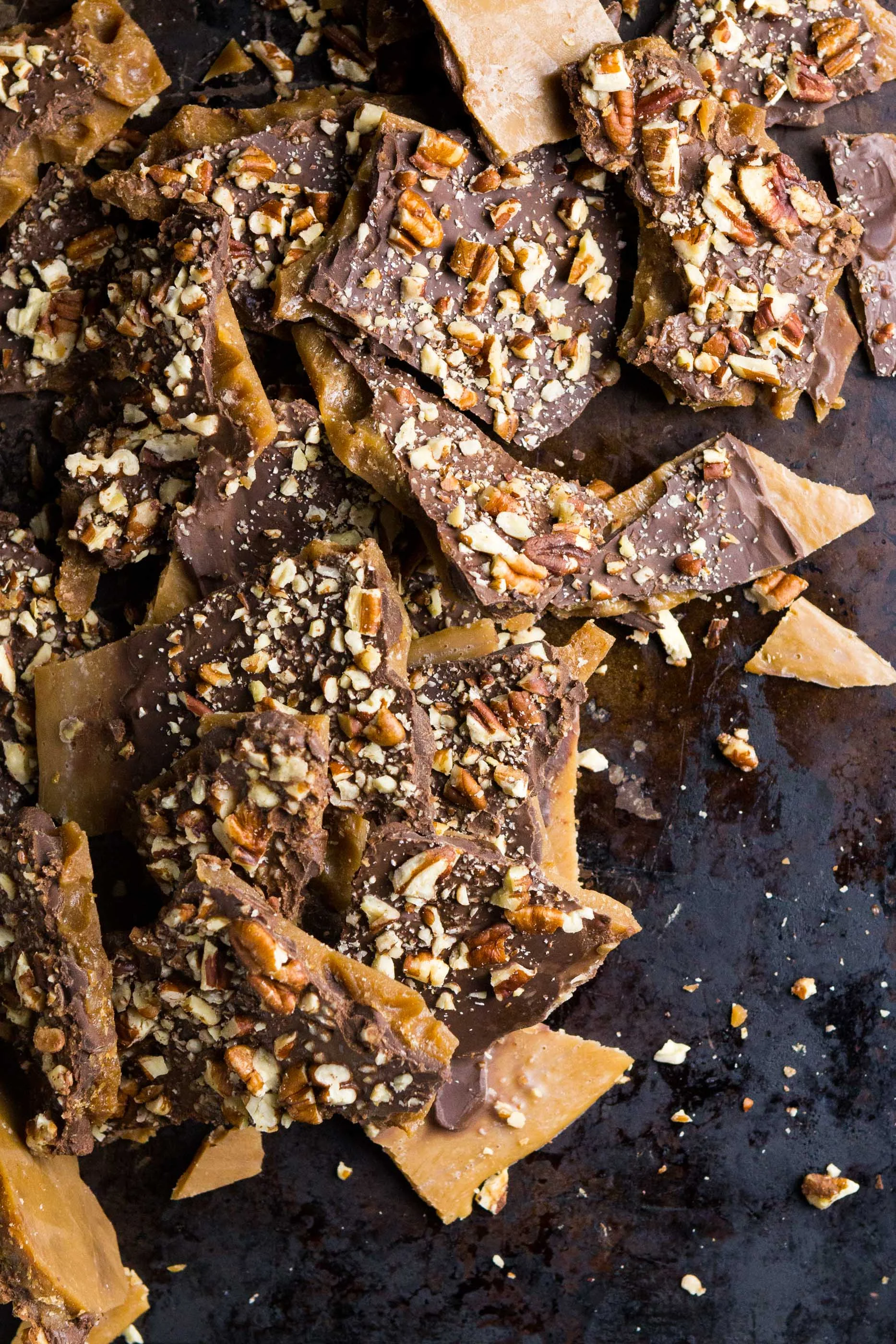 Pecan-Topped Toffee — knead. bake. cook.
