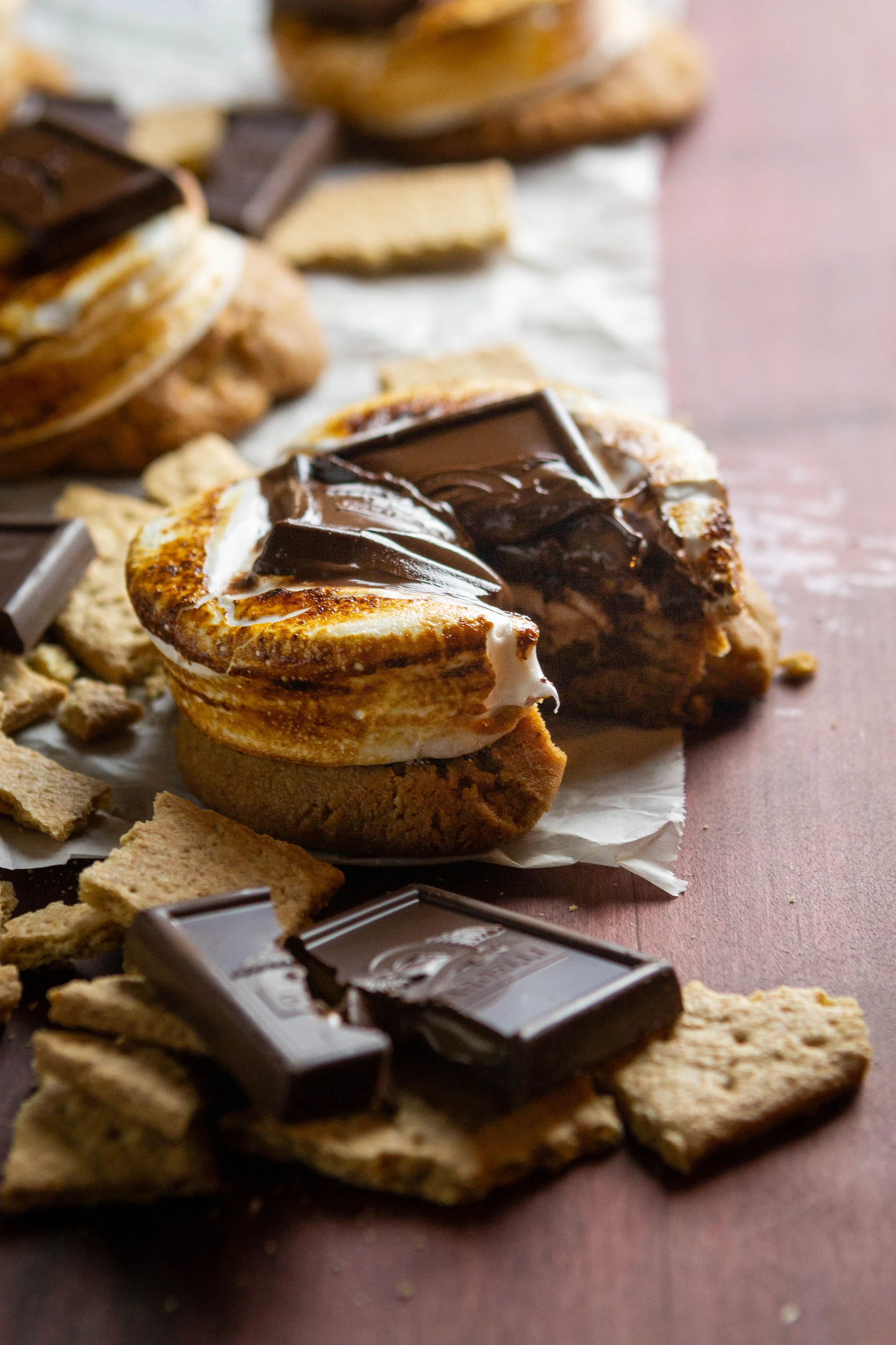 Open Face S'mores Sandwiches — knead. bake. cook.
