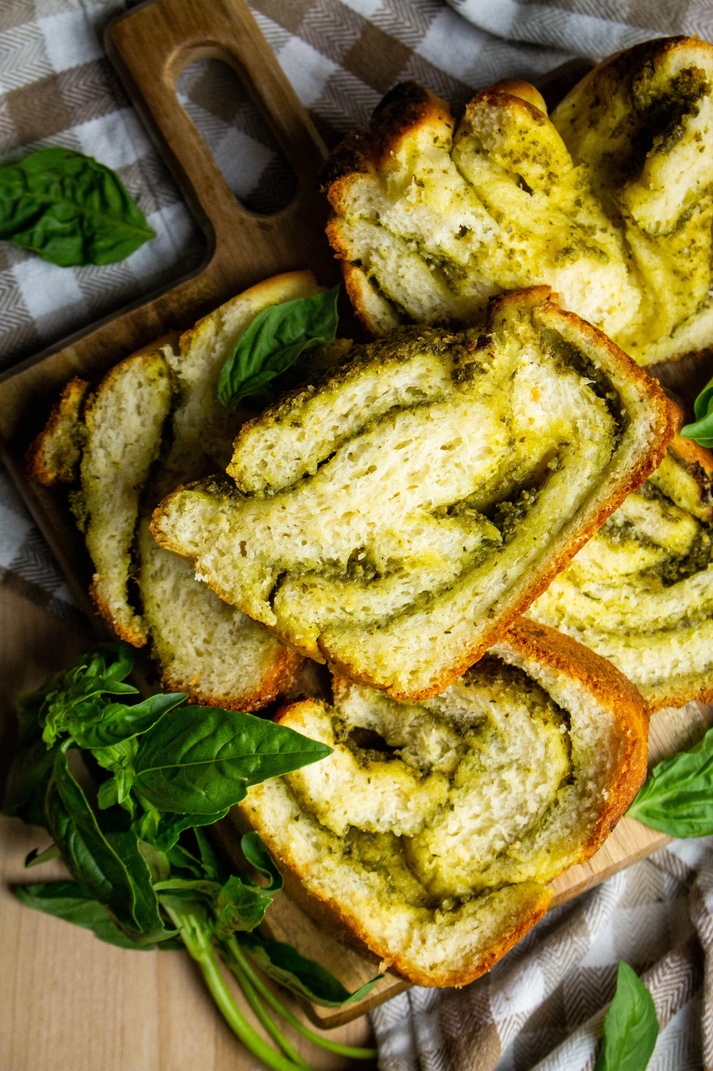 Pesto Cheese Swirl Bread — knead. bake. cook.