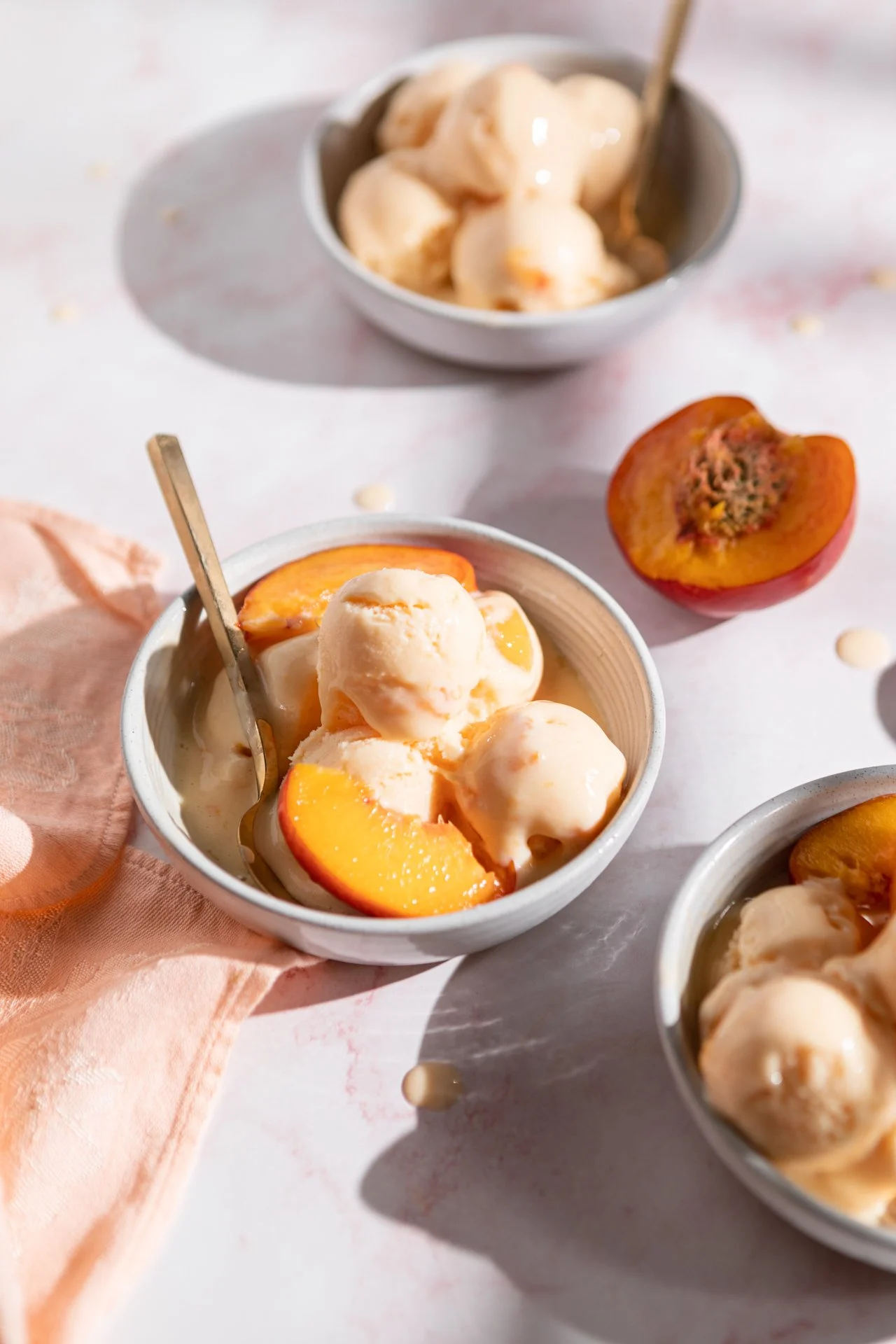 Nectarine Frozen Yogurt — knead. bake. cook.