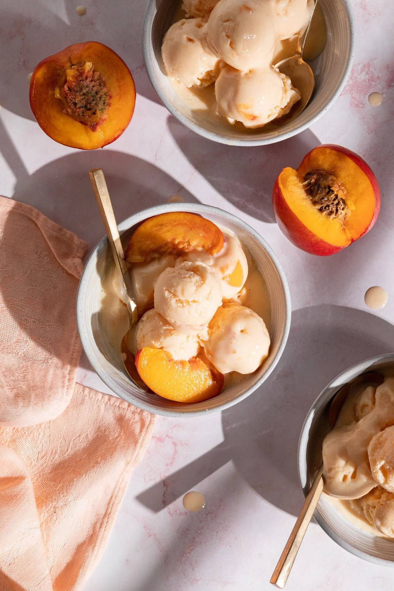 Nectarine Frozen Yogurt — knead. bake. cook.